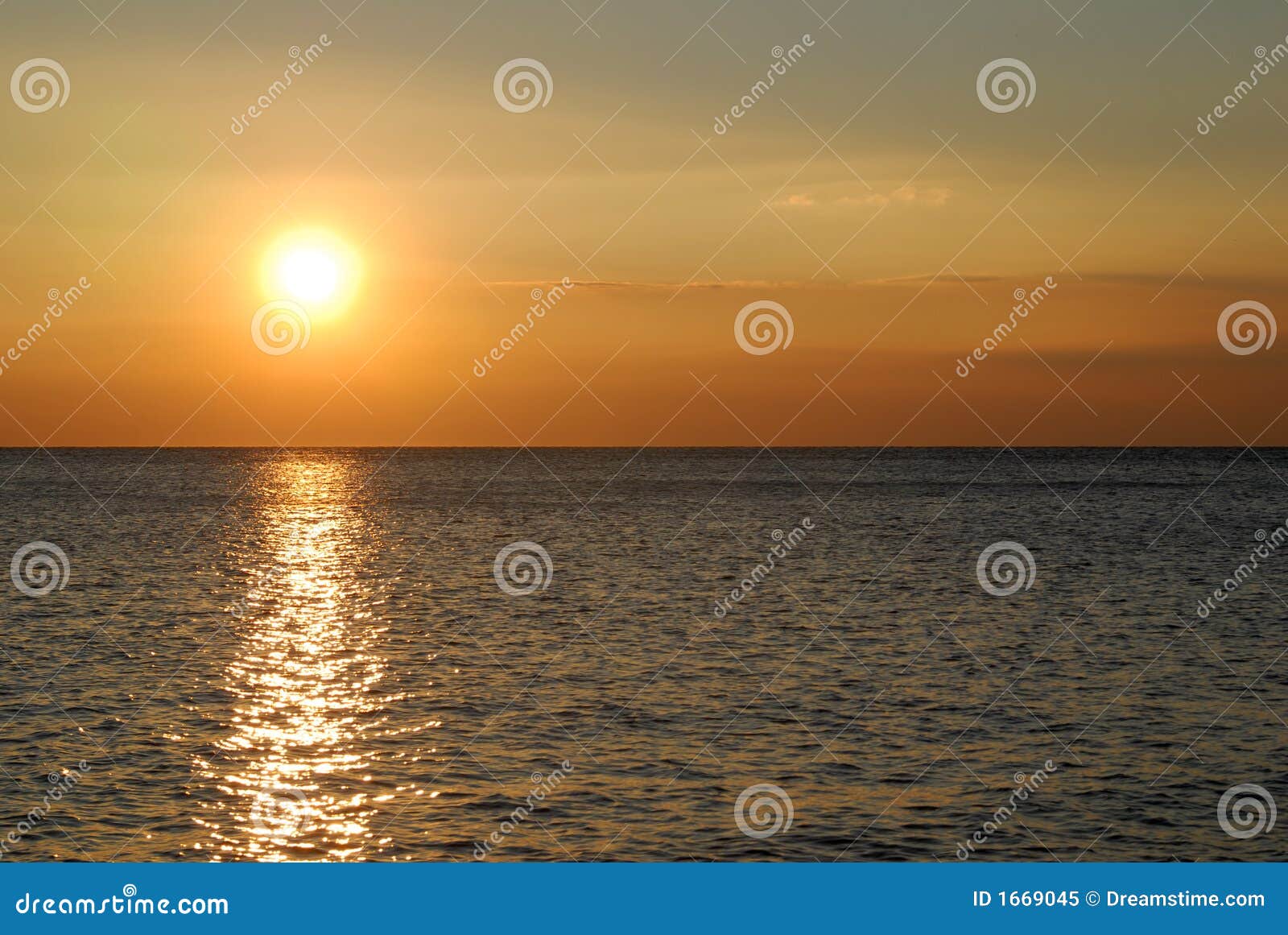 Beautiful Sunset at the Sea Side Stock Image - Image of orange ...