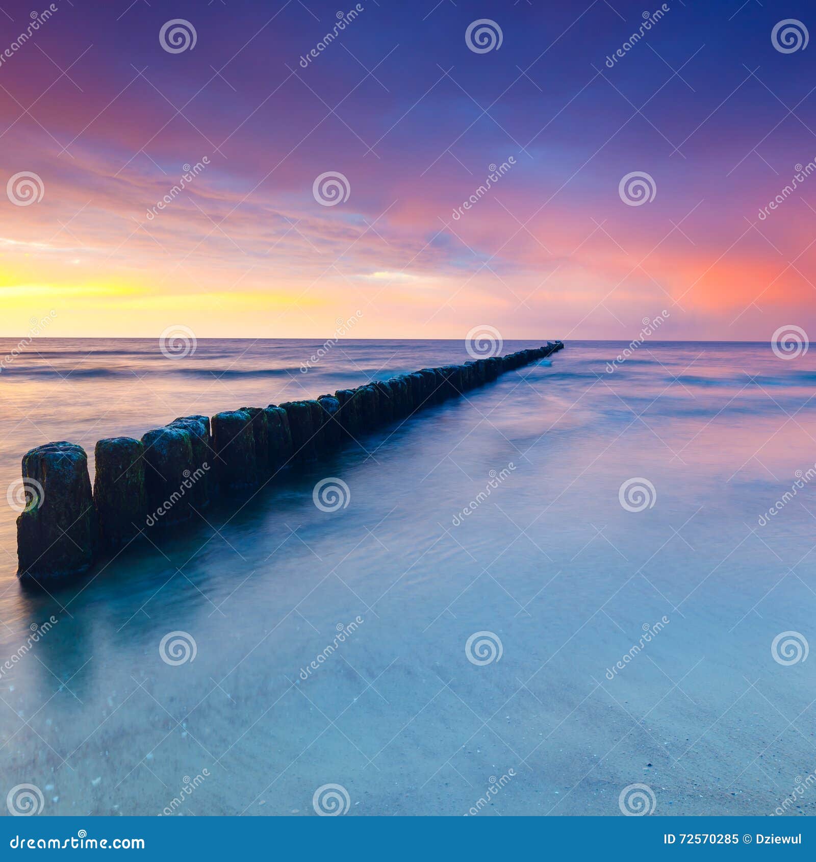 Beautiful sunset shot stock image. Image of beach, nature - 72570285