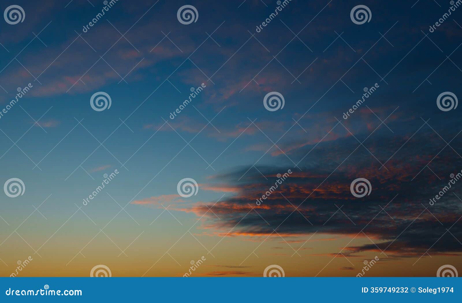 Beautiful Sunset Sky Abstract Background Stock Photo - Image of yellow ...
