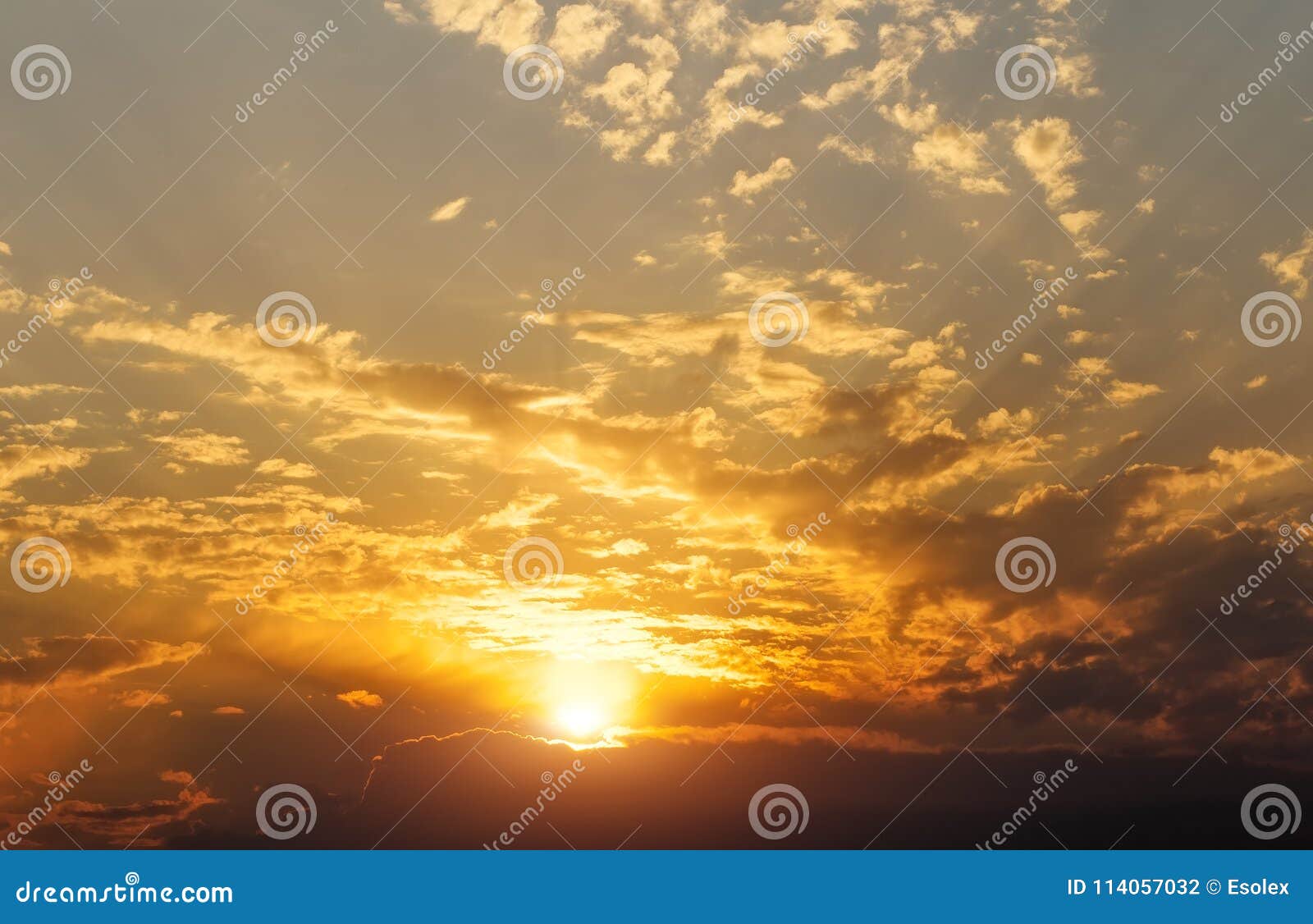 Beautiful Sunset Sky stock photo. Image of dusk, calm - 114057032