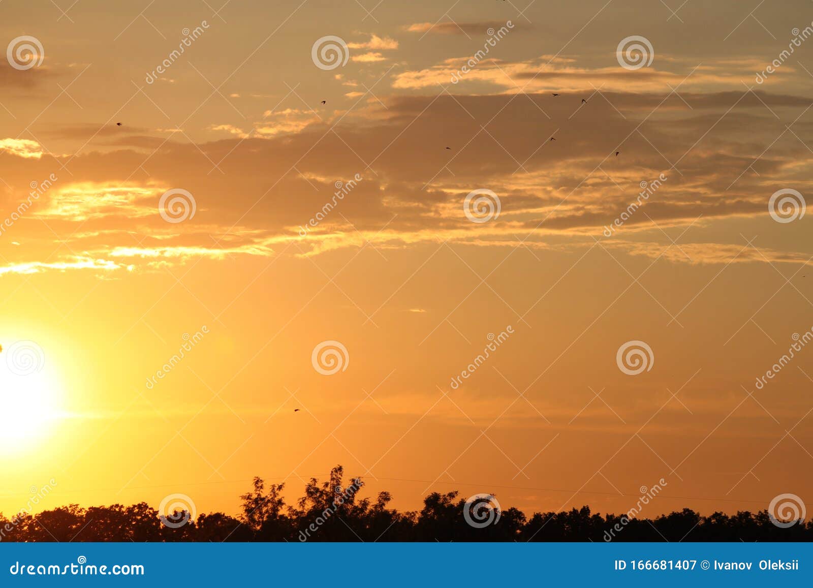 Beautiful Sunset Sky with Clouds Background Texture Stock Image - Image ...