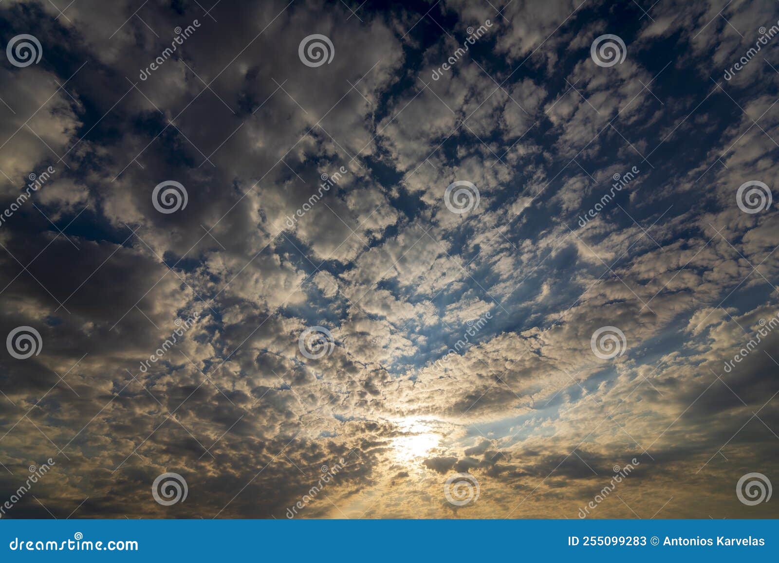 Beautiful Sunset Sky Clouds with Dramatic Light Stock Image - Image of cloudy, environment ...