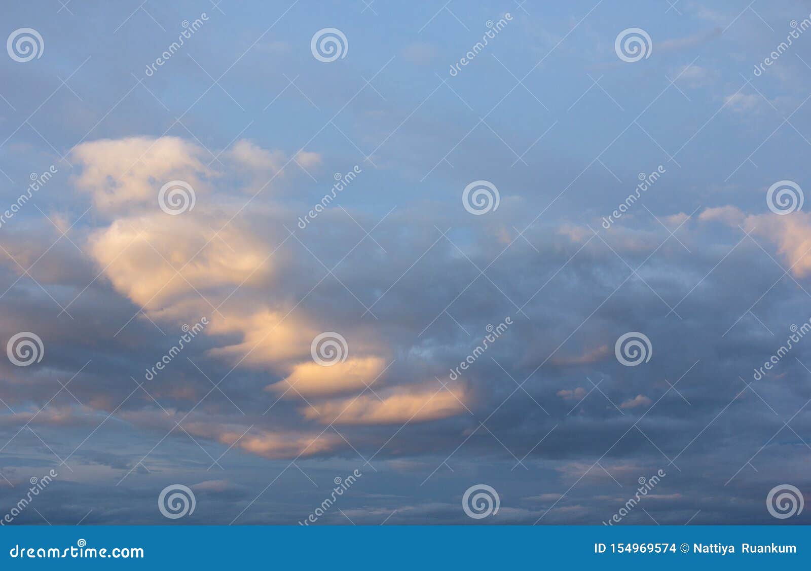 Beautiful Sunset Sky Clouds View from the Ground Stock Photo - Image of ...