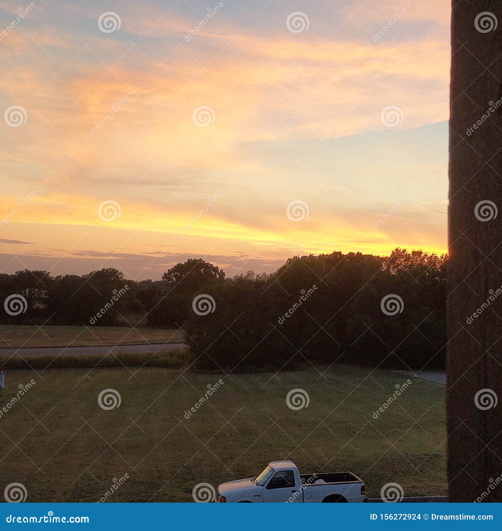 Beautiful Sunset in Sky in El Dorado Kansas Stock Photo - Image of ...
