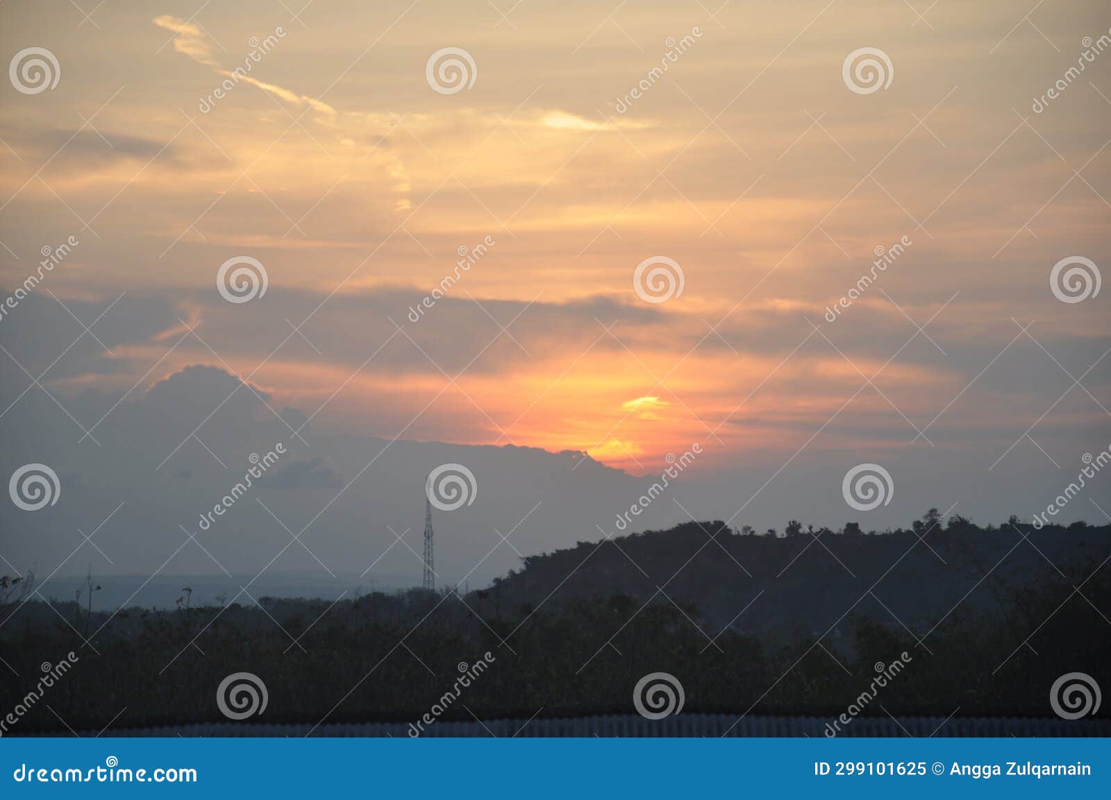 Beautiful Sunset and Sky in North Java Stock Image - Image of dusk ...