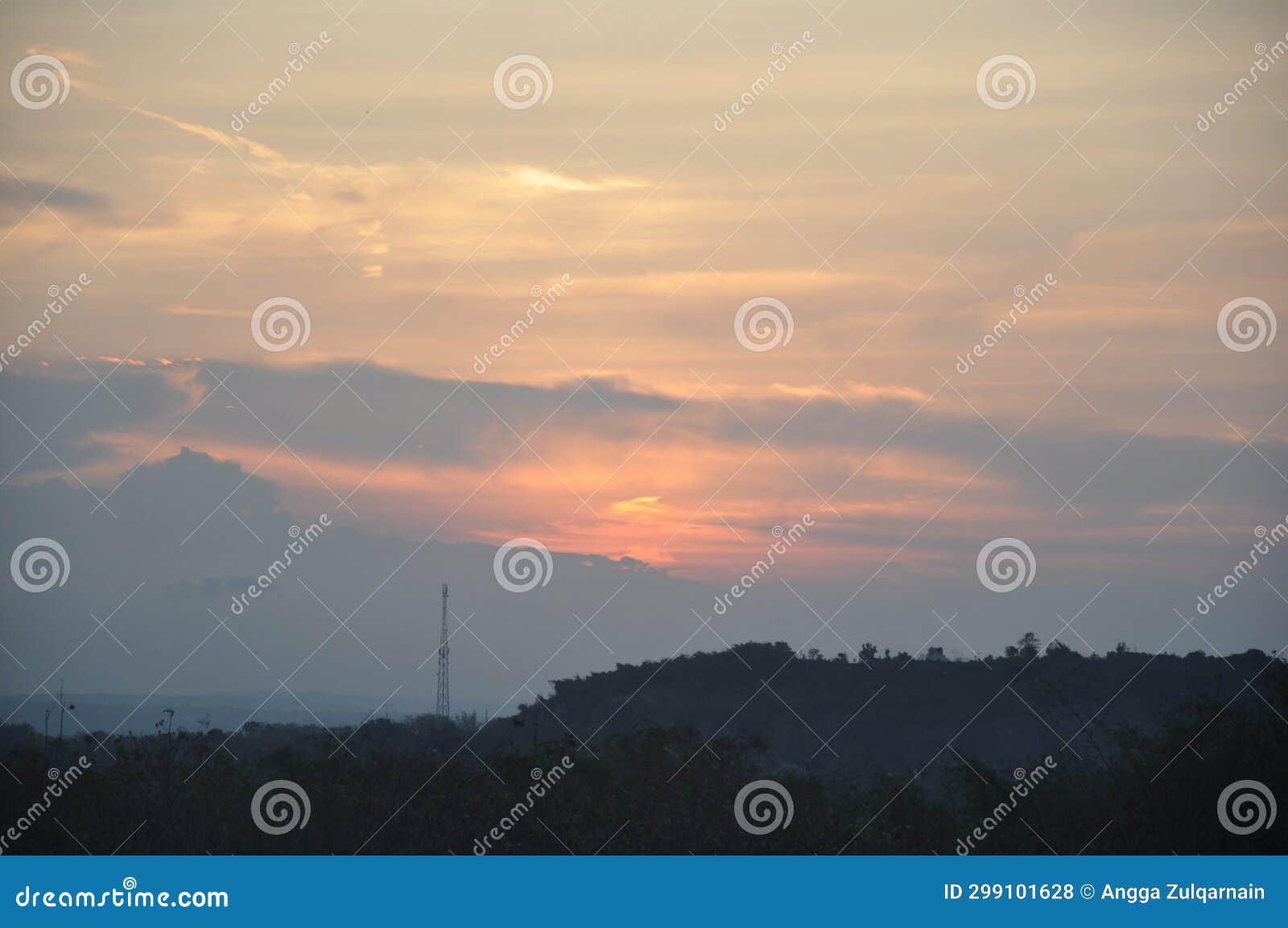 Beautiful Sunset and Sky in North Java Stock Photo - Image of north ...