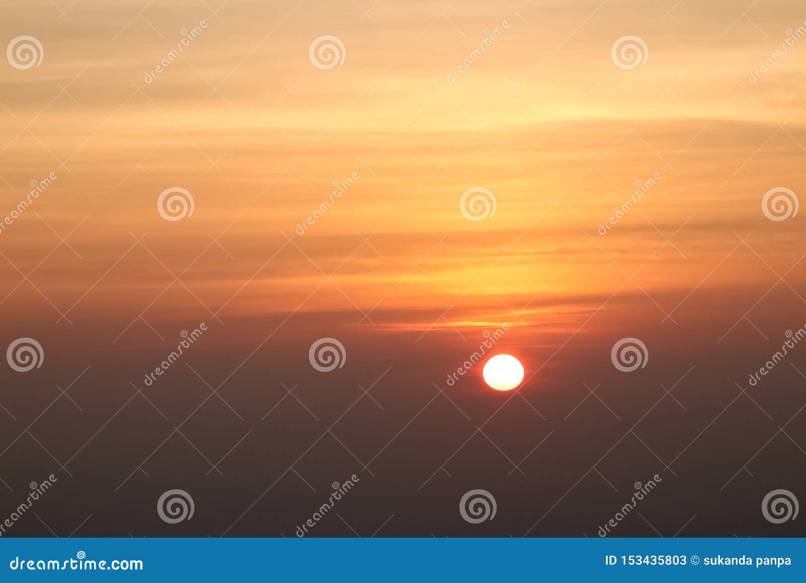 Beautiful Sunset or Sunrise Sky Above Clouds with Dramatic Light Stock ...