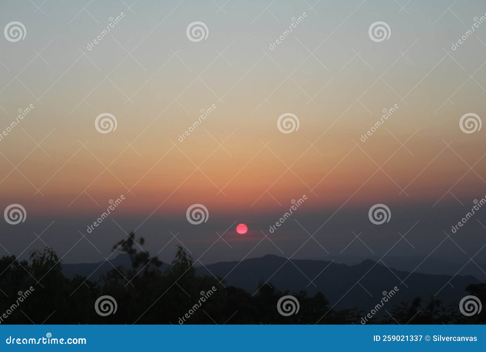 A Beautiful Sunset View in India Stock Image - Image of india, sunset ...