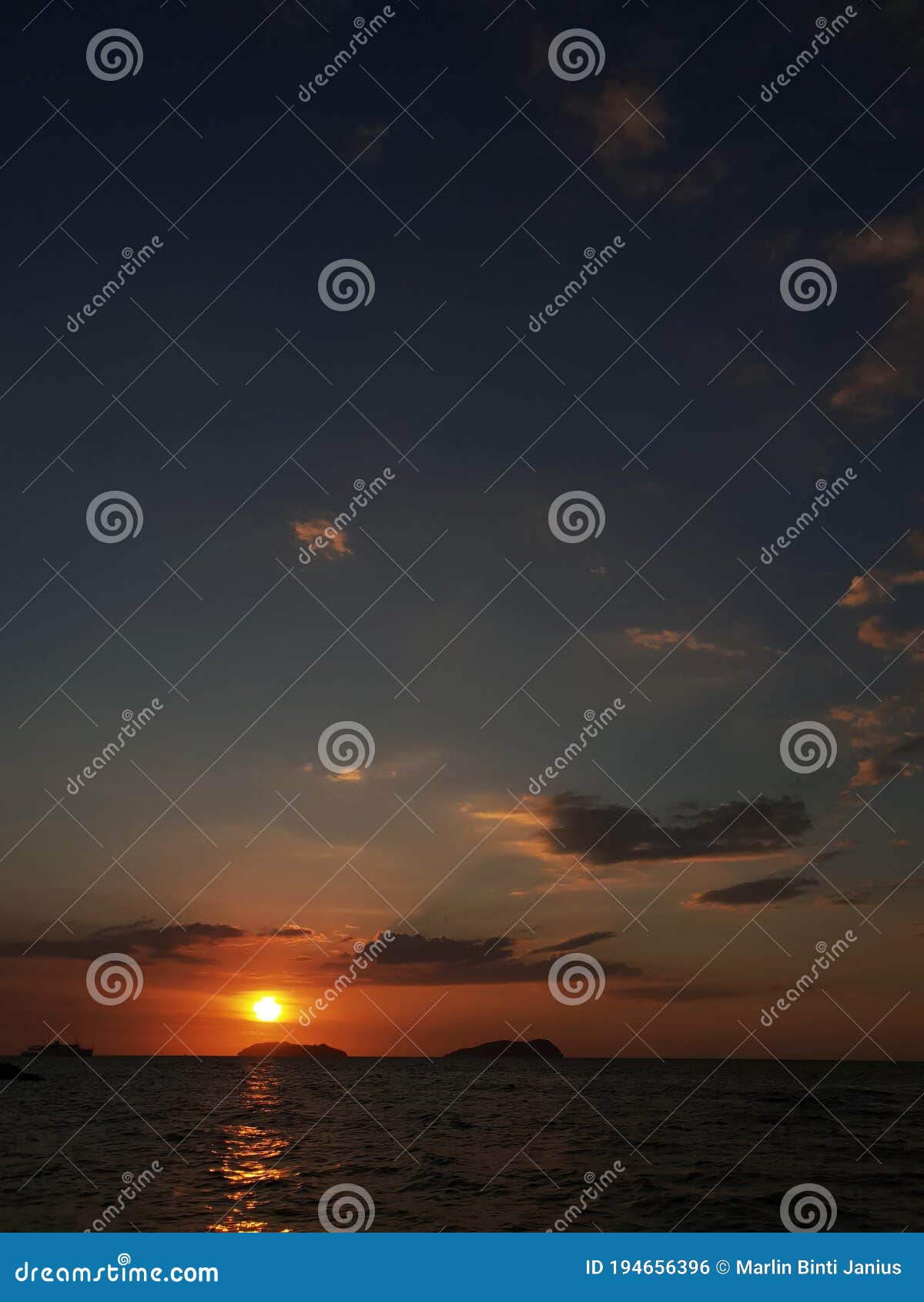 Beautiful Sunset View in Kota Kinabalu Sabah Stock Photo - Image of ...