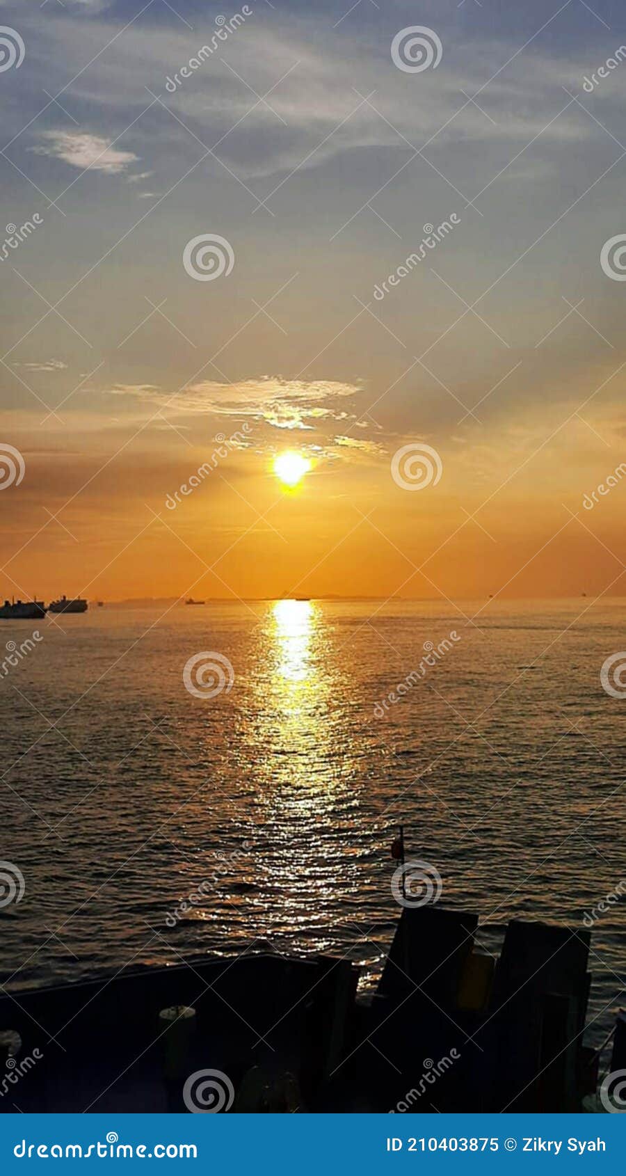 Beautiful Sunset View on the Sea Stock Image - Image of relaxing ...