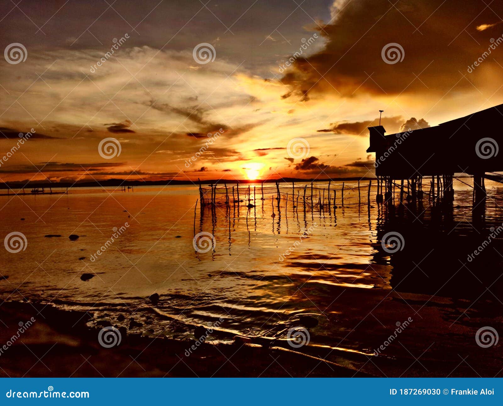 Beautiful Sunset on Wednesday Stock Photo - Image of wednesday, seaside ...