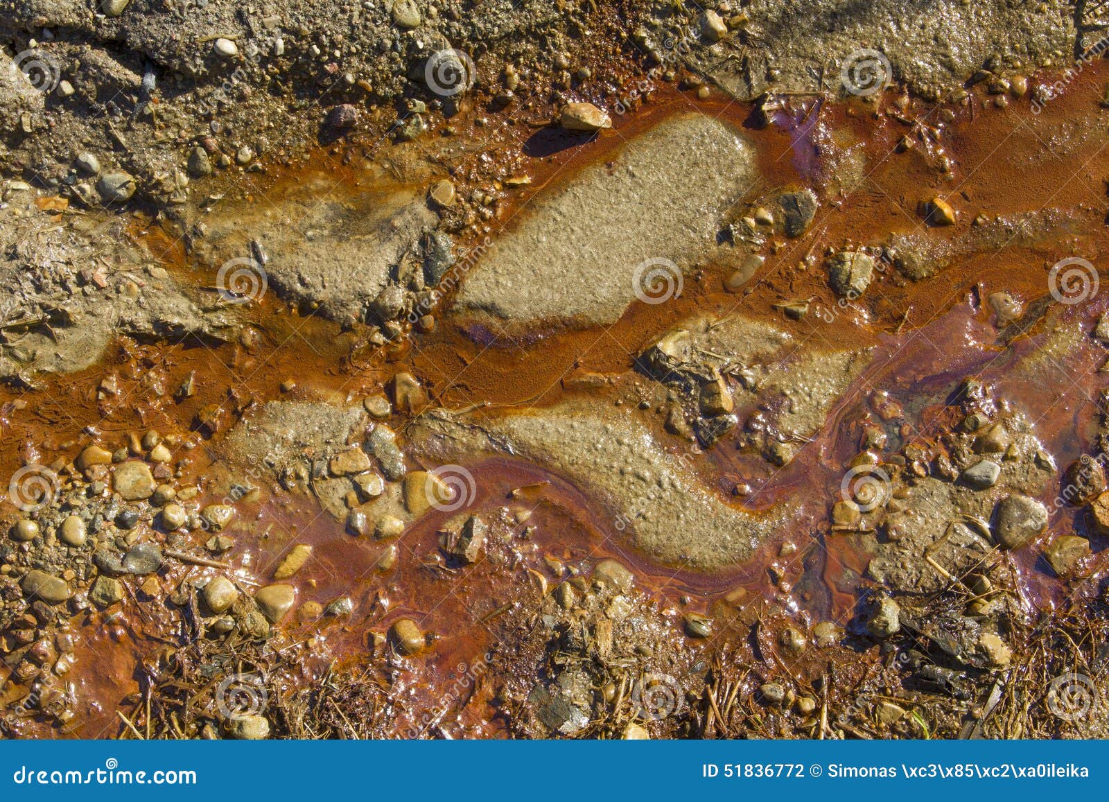 Beautiful Surface of Muddy Ground, Sand and Water Stock Photo - Image ...