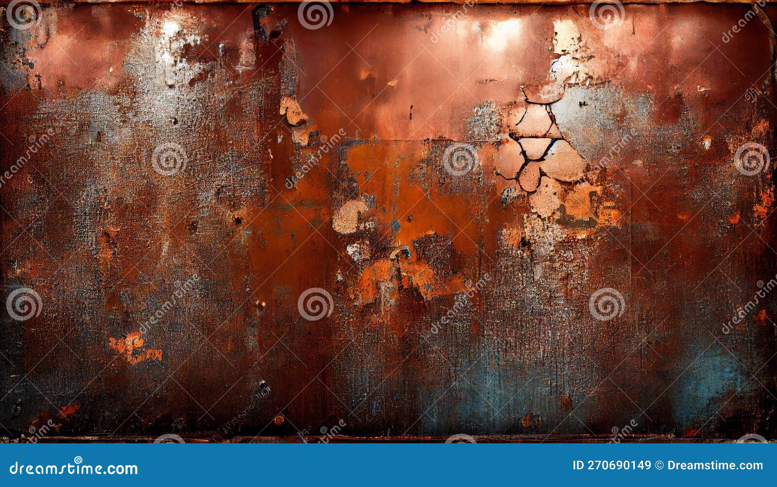 Beautiful Surface of Rusty Metal with Scuffs and Chips. Stock ...