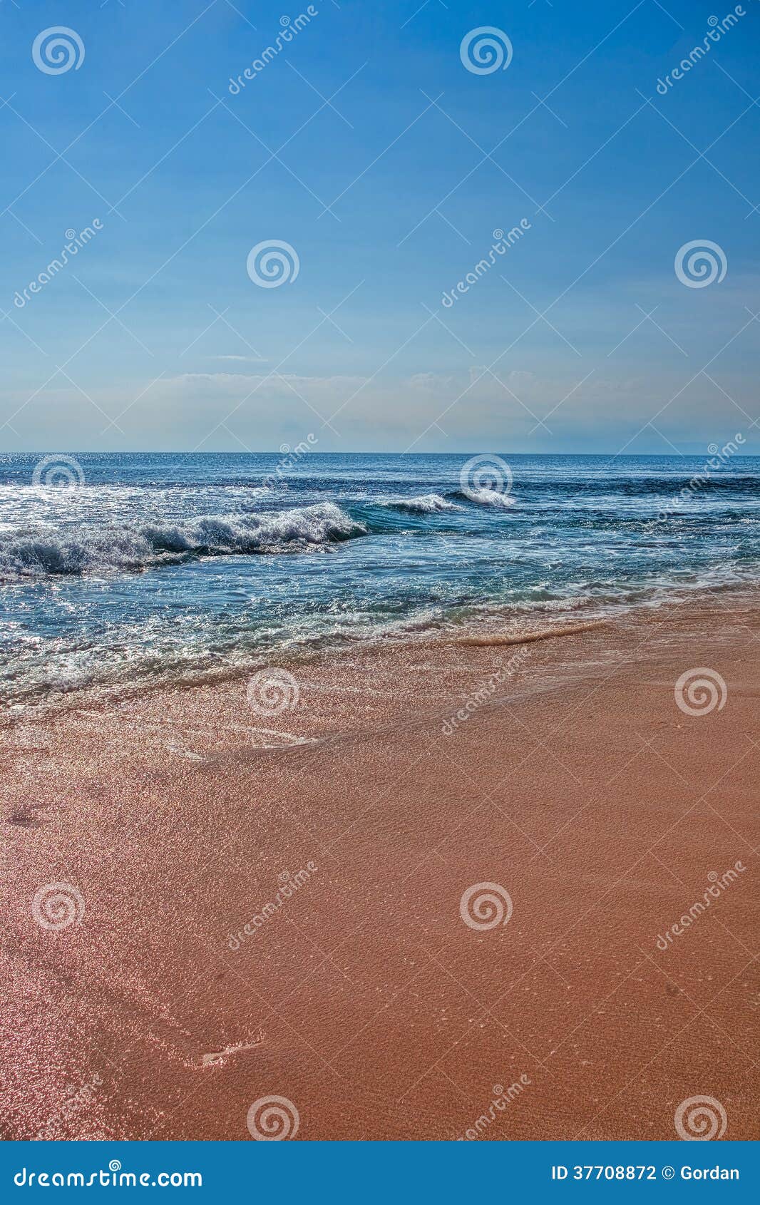 Beautiful Surfing Sand Beach Stock Photo - Image of scene, relax: 37708872