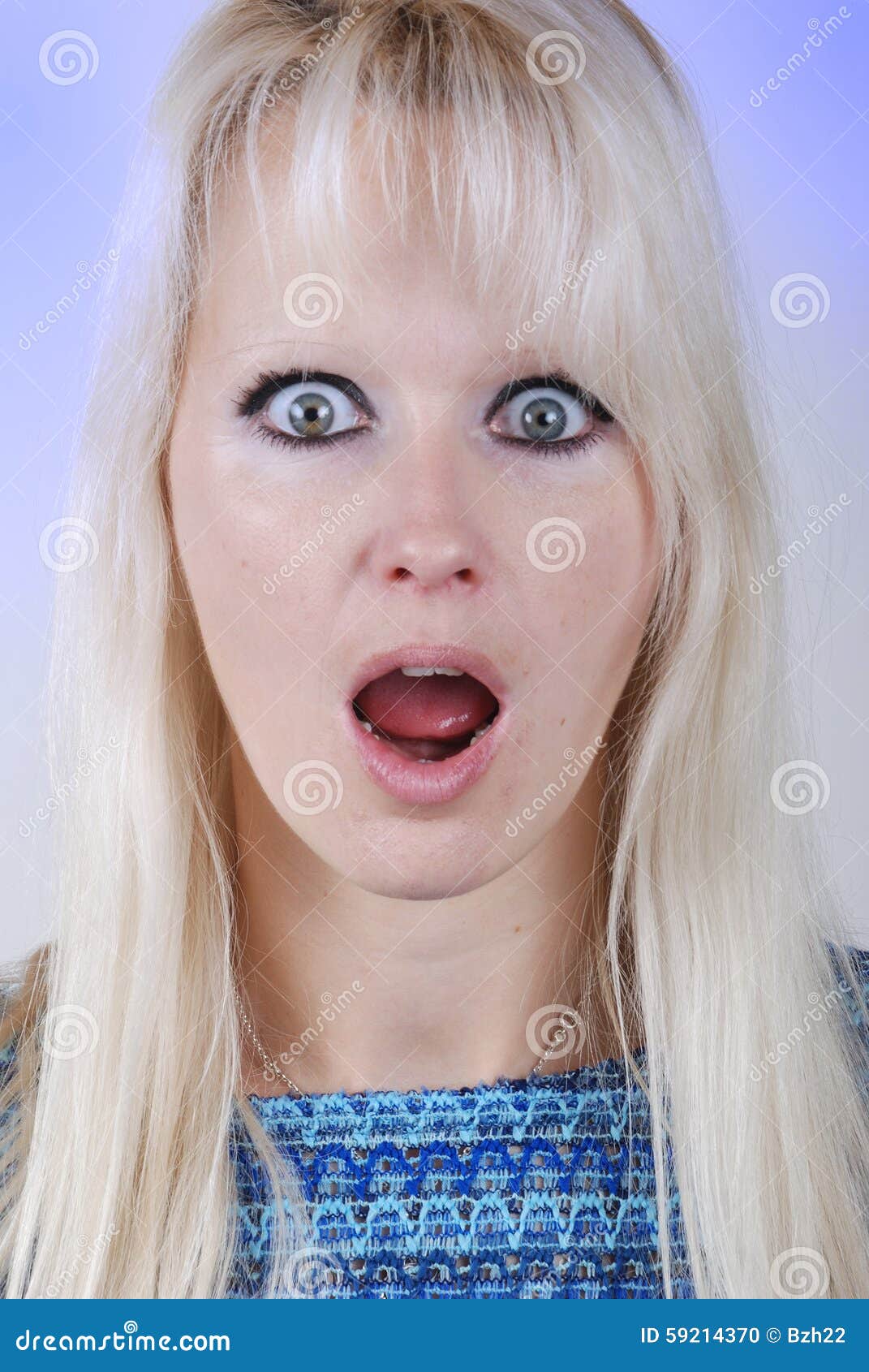 Beautiful surprised woman stock photo. Image of girl - 59214370