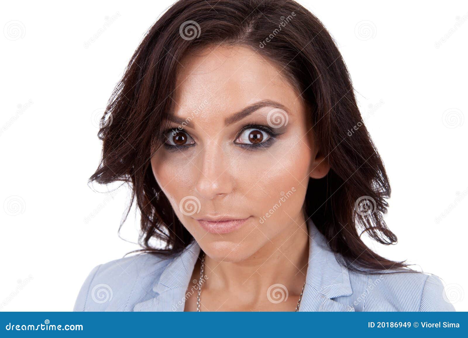 Beautiful Surprised Young Woman Stock Image - Image of mouth, beautiful ...