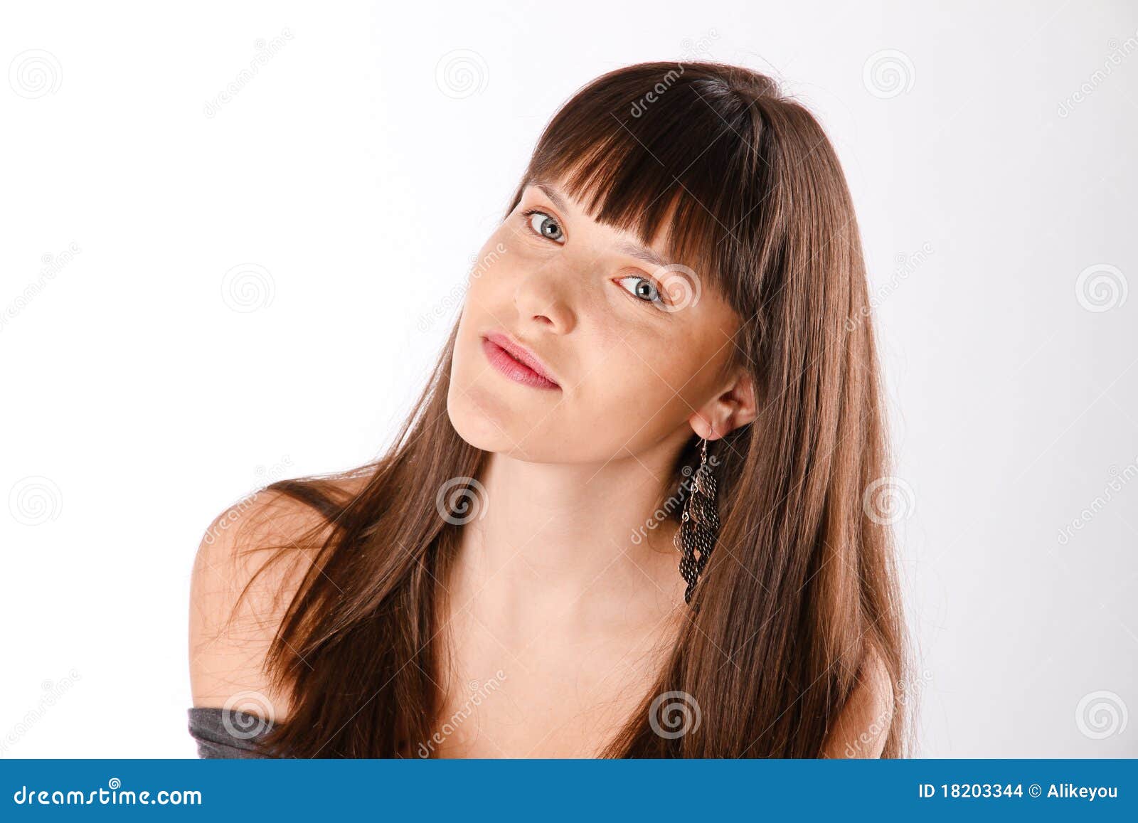 Beautiful sweet girl stock photo. Image of curly, beauty - 18203344