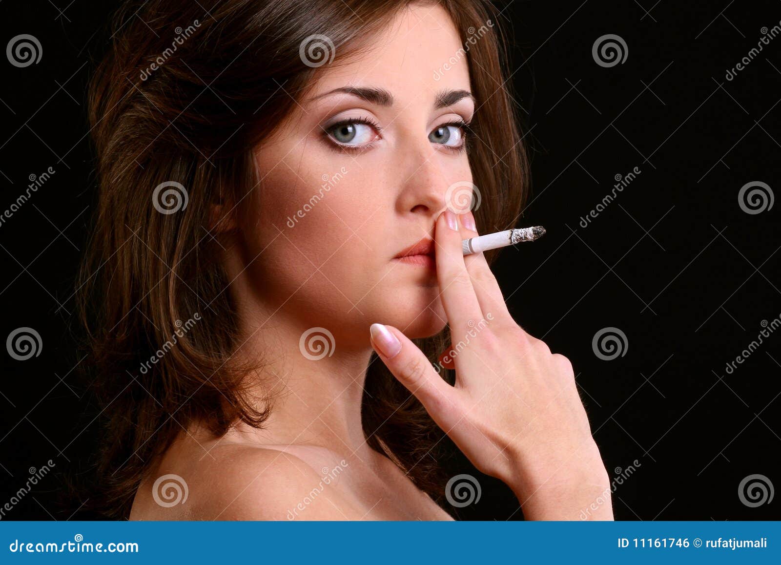 Beautiful Sweet Woman Looking at Camera Stock Photo - Image of ...