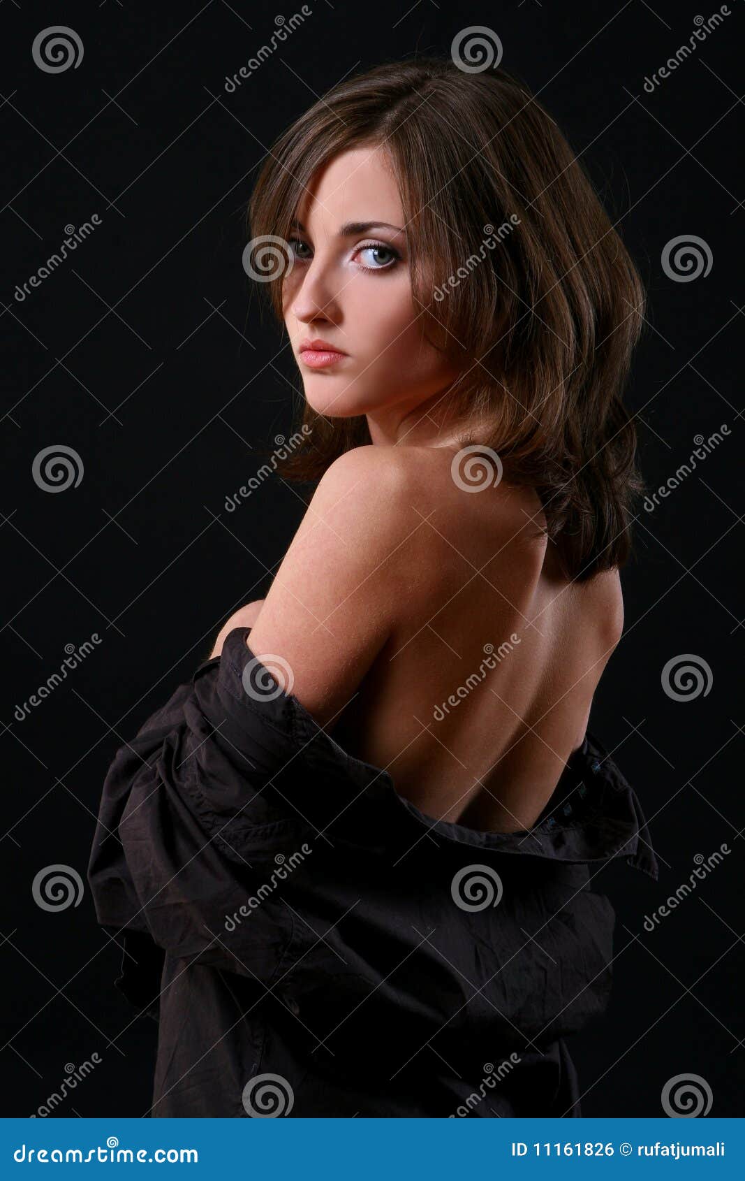 Beautiful Sweet Woman Looking at Camera Stock Photo - Image of lovely ...