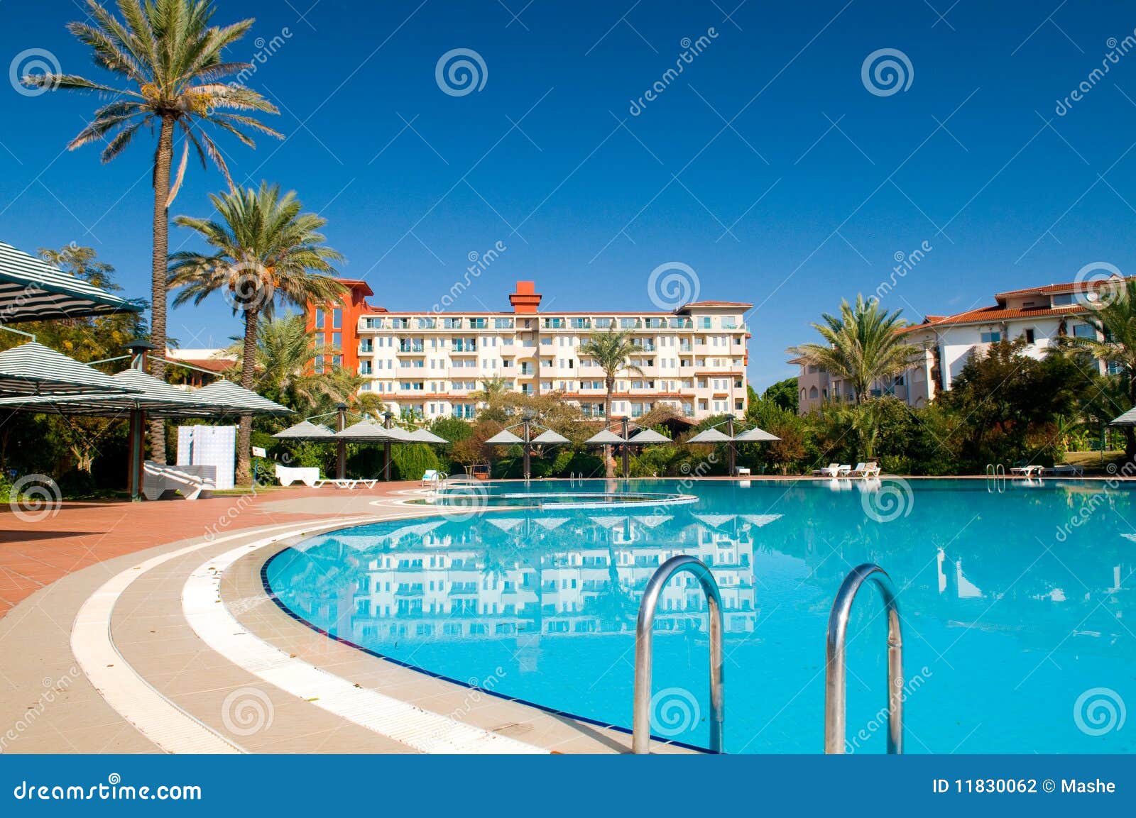 Beautiful swimming pool stock photo. Image of lounge - 11830062