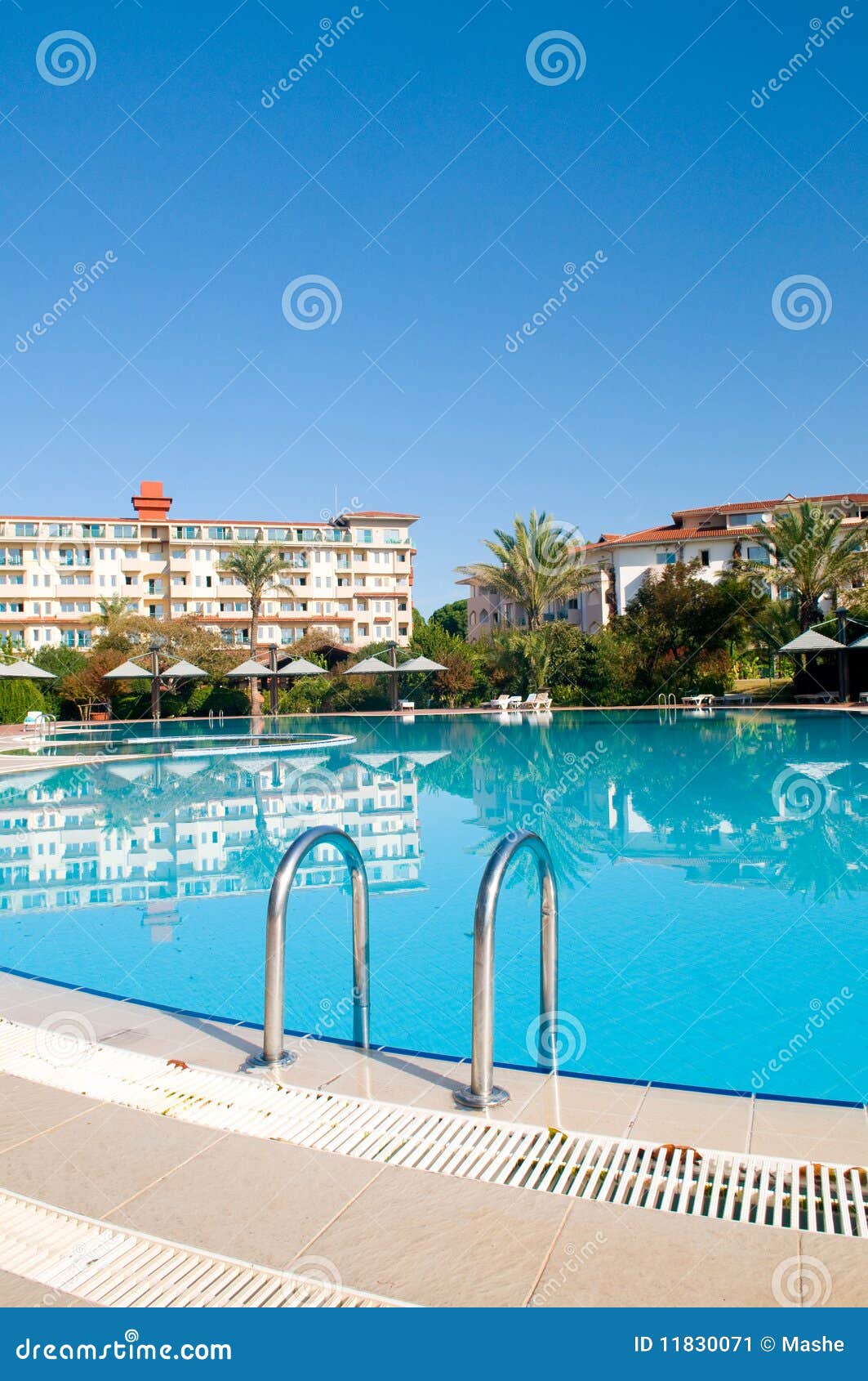 Beautiful swimming pool stock image. Image of hotel, chaise - 11830071