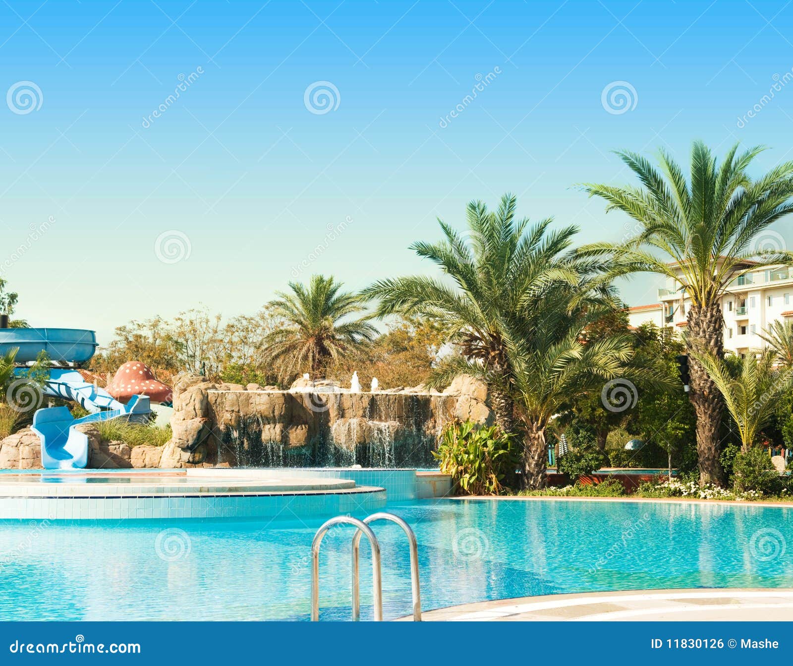 Beautiful swimming pool stock photo. Image of afternoon - 11830126