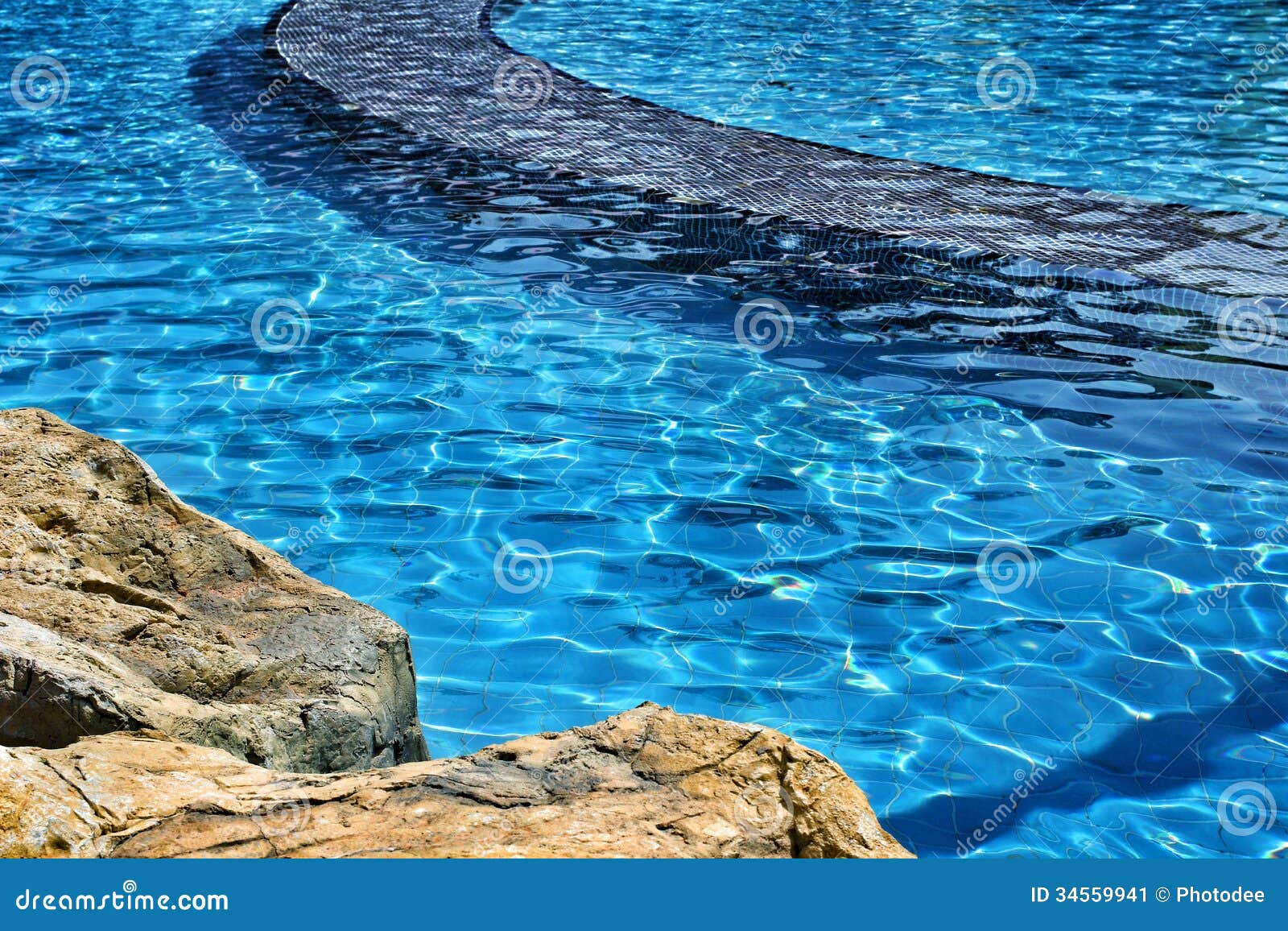 Beautiful swimming pool. stock image. Image of beautiful - 34559941