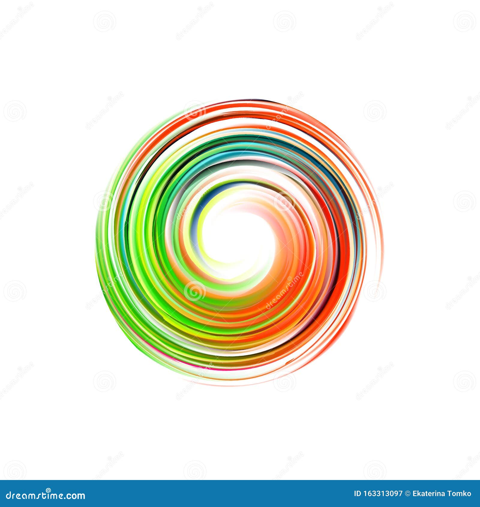 Beautiful Swirl Colored Circle Abstract Vector Background. Eps 10 Stock ...