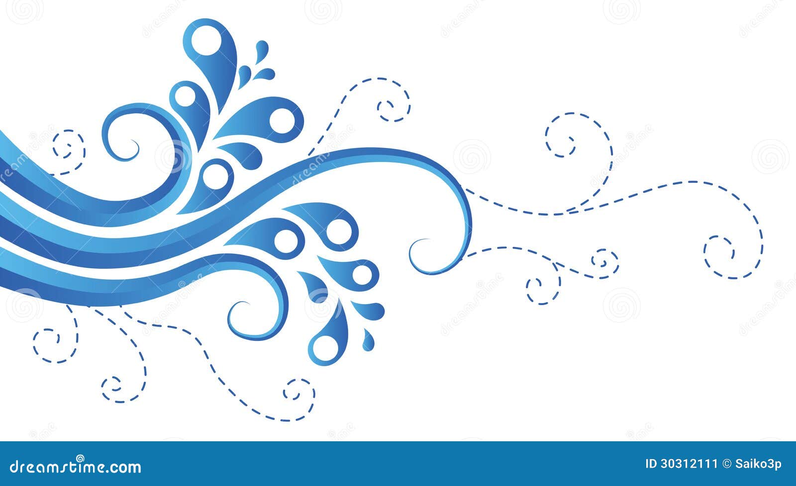 Blue design element stock illustration. Illustration of decoration ...