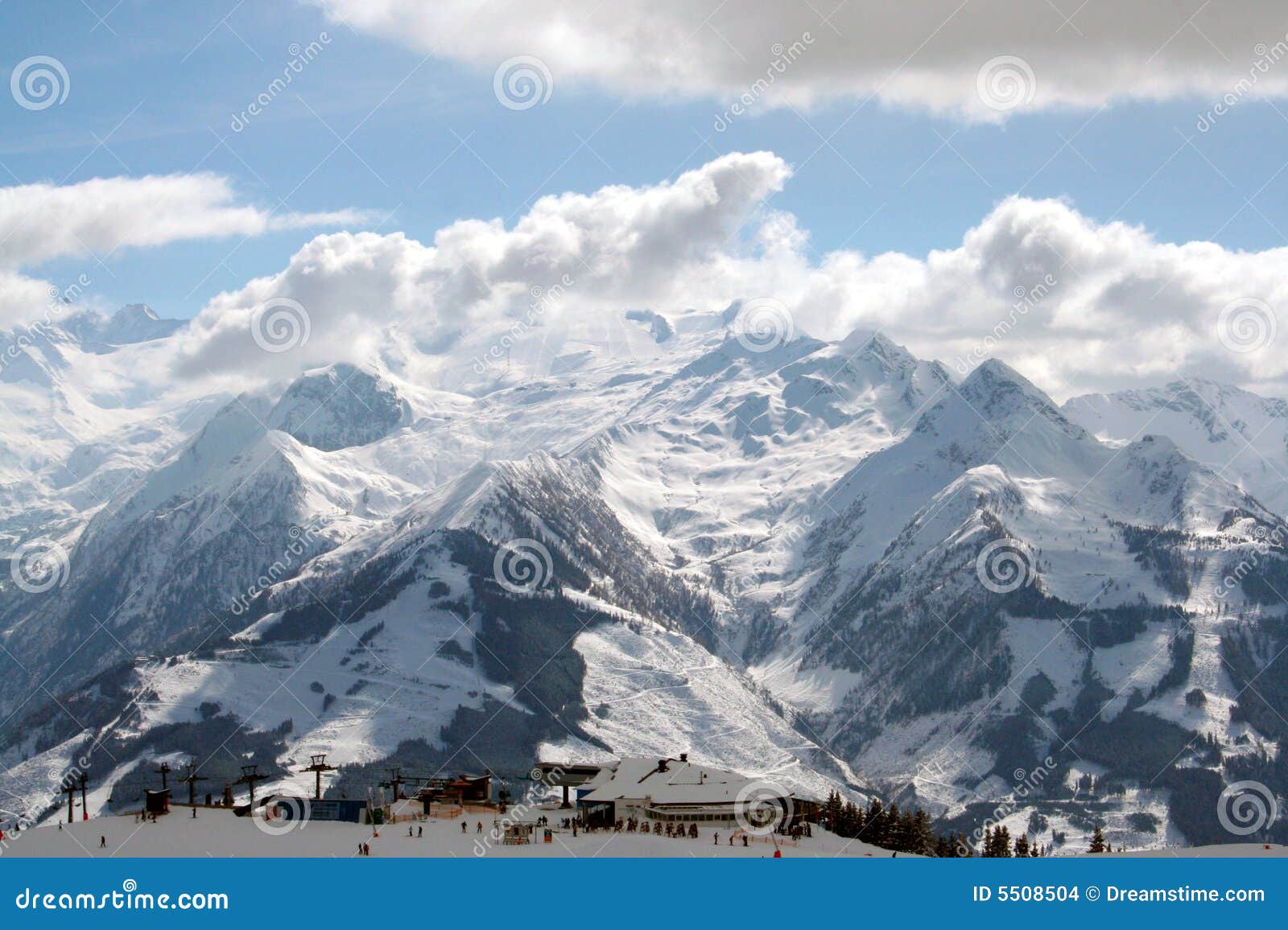 Beautiful Swiss Alps Scenery Stock Photo - Image of skiing, rolling ...