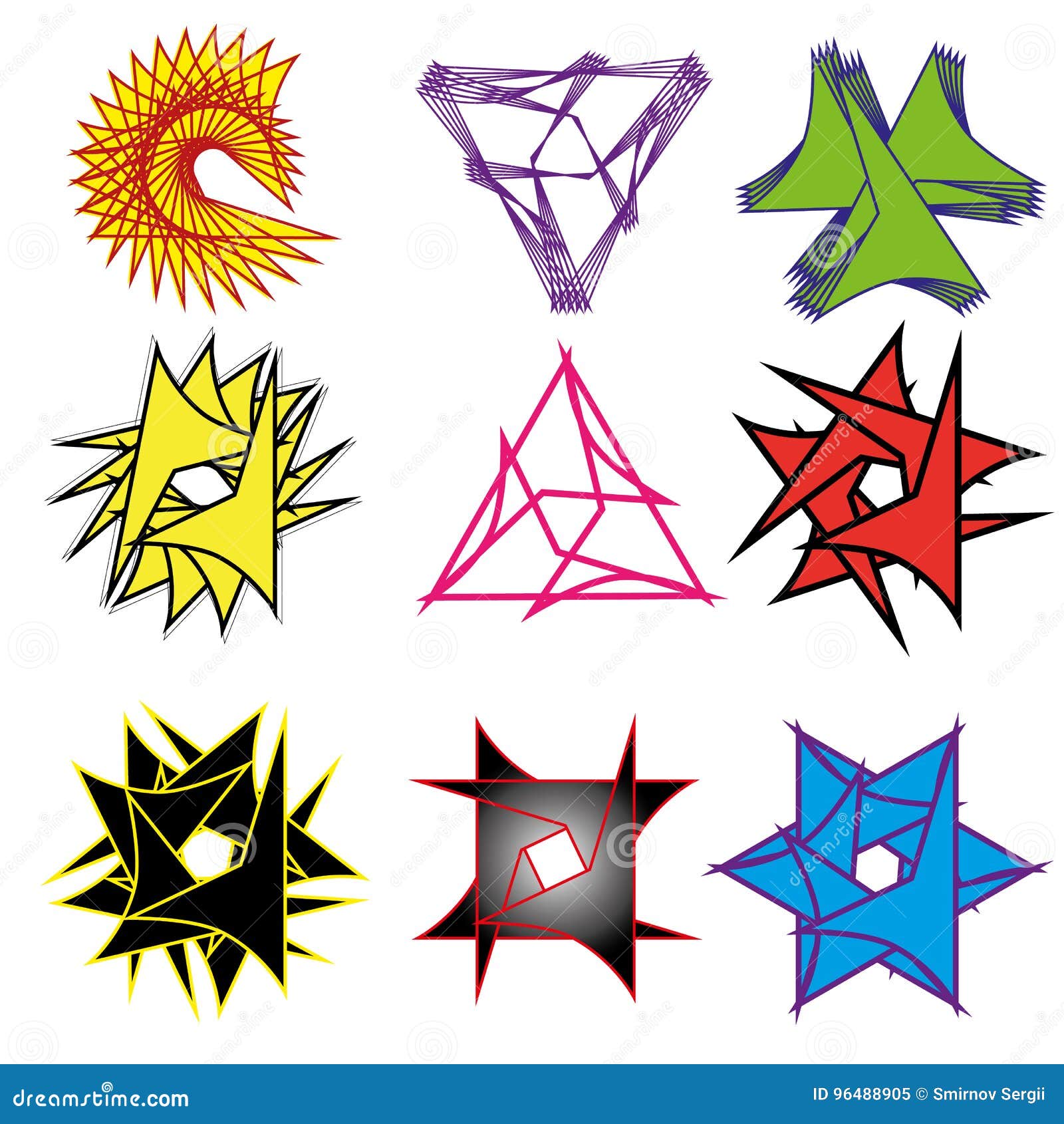 Symmetrical Steampunk Banner On Blue Background Cartoon Vector ...