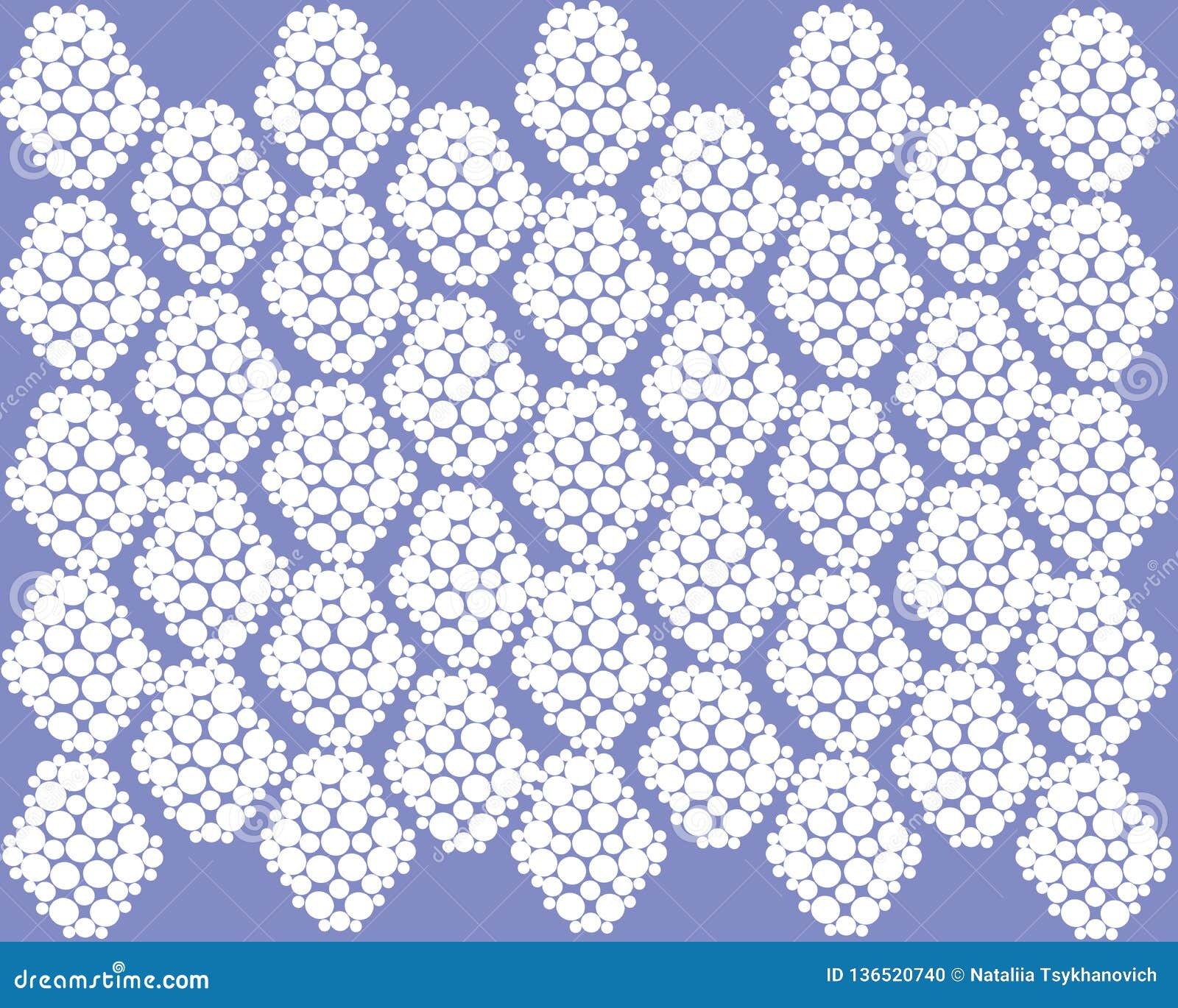 Beautiful Symmetrical White Pattern on Purple Background Stock Vector ...
