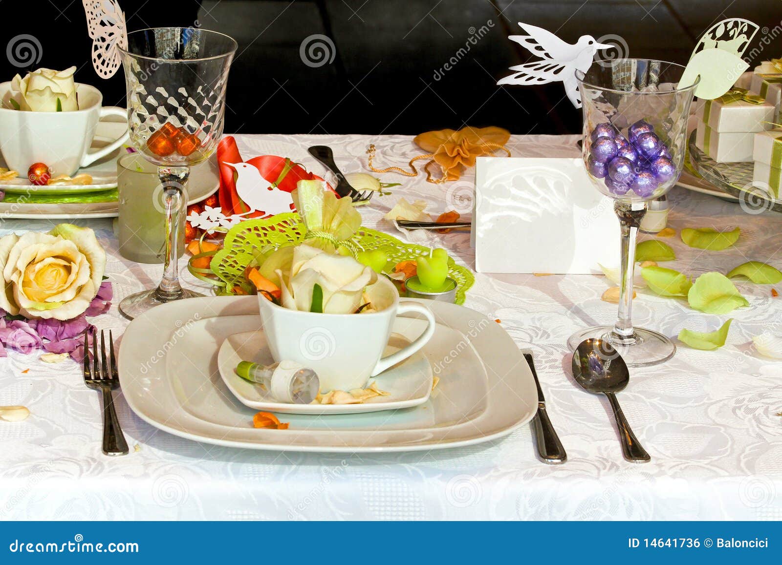 Beautiful table stock photo. Image of festive, table - 14641736