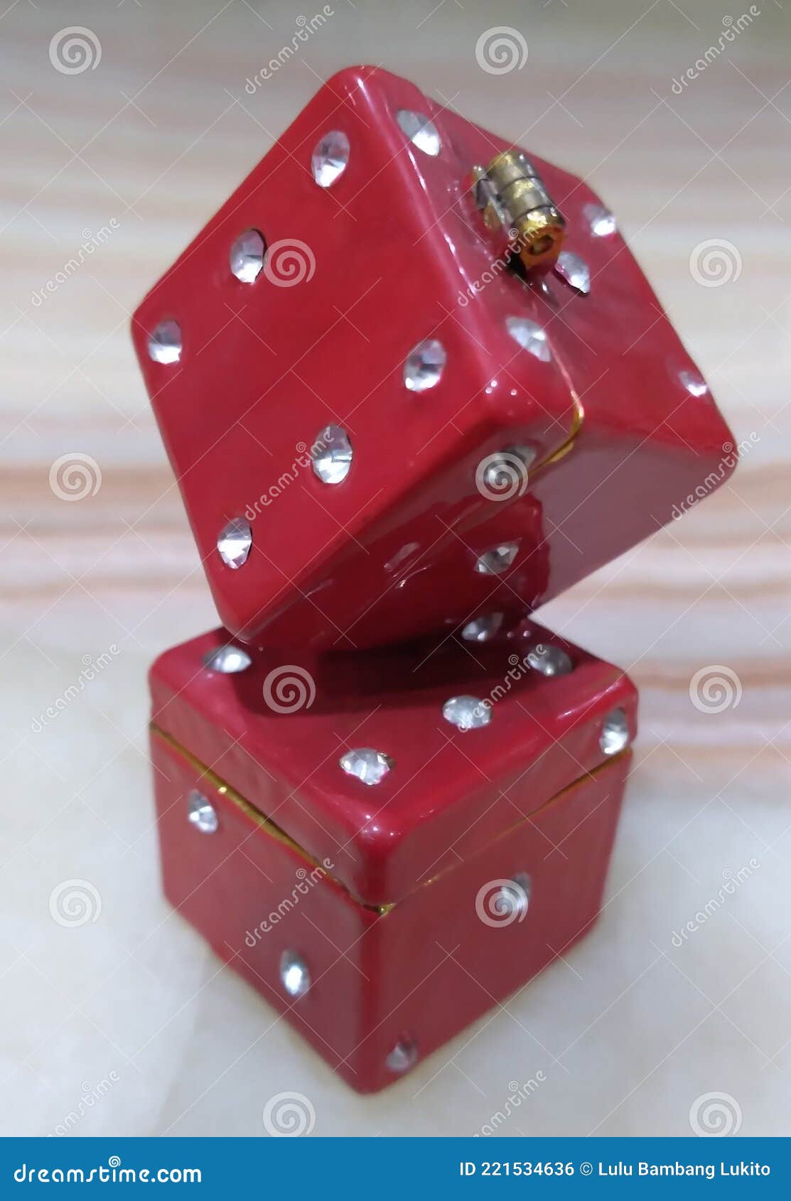 Beautiful Table Display Red Stacked Dice Stock Photo - Image of dice ...