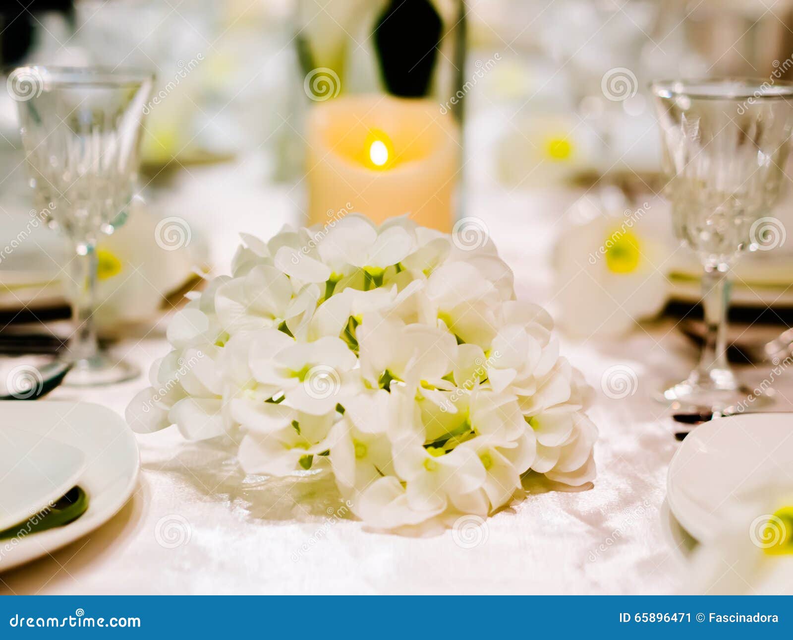 Beautiful Table Setting for Wedding Stock Image - Image of dekoration ...