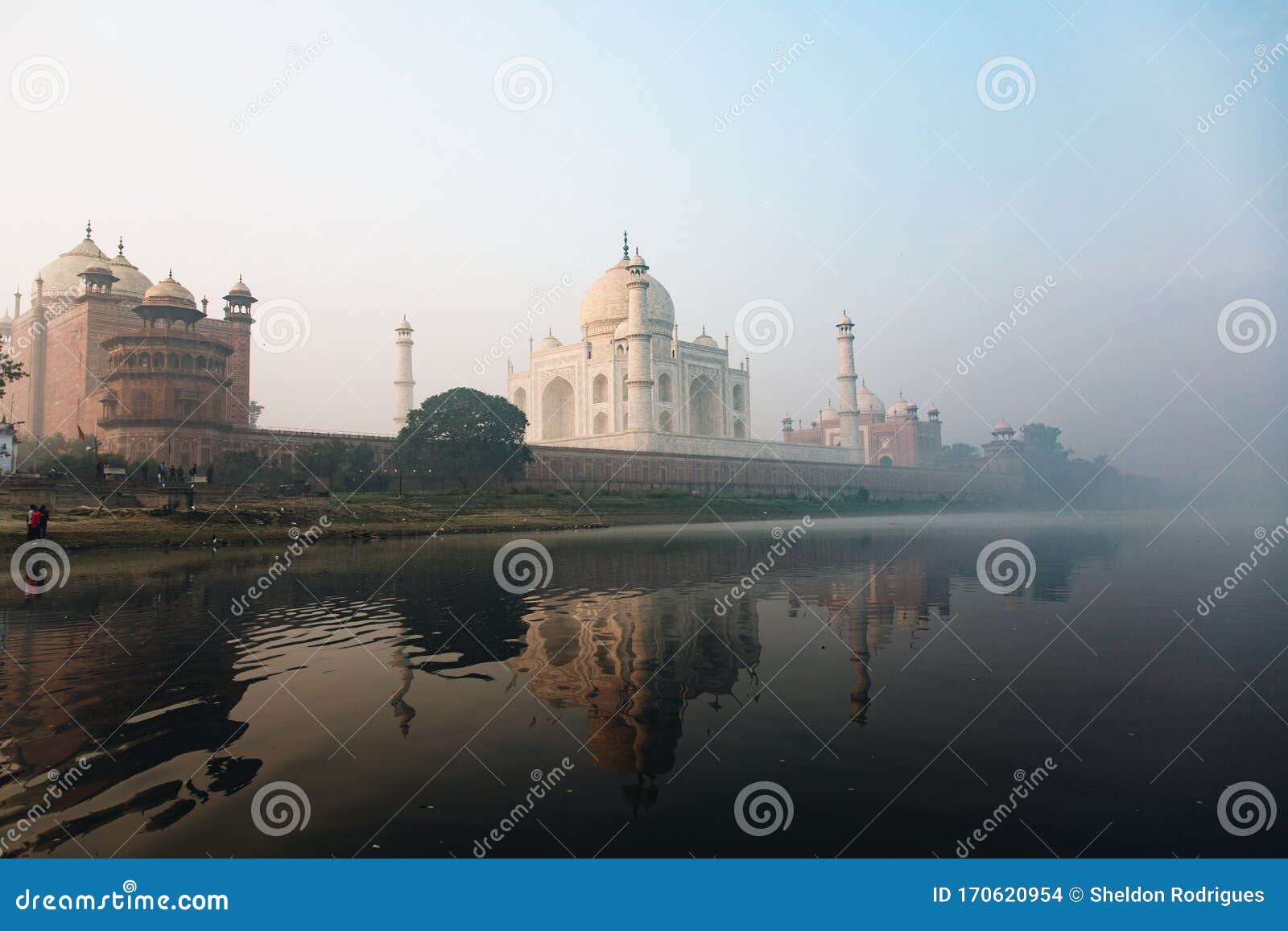 The Beautiful Taj Mahal in the Morning Stock Photo - Image of agra ...