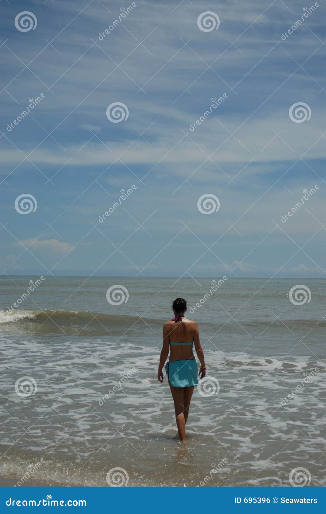 Beautiful Tall Brunette Woman on the Beach Stock Photo - Image of sand ...