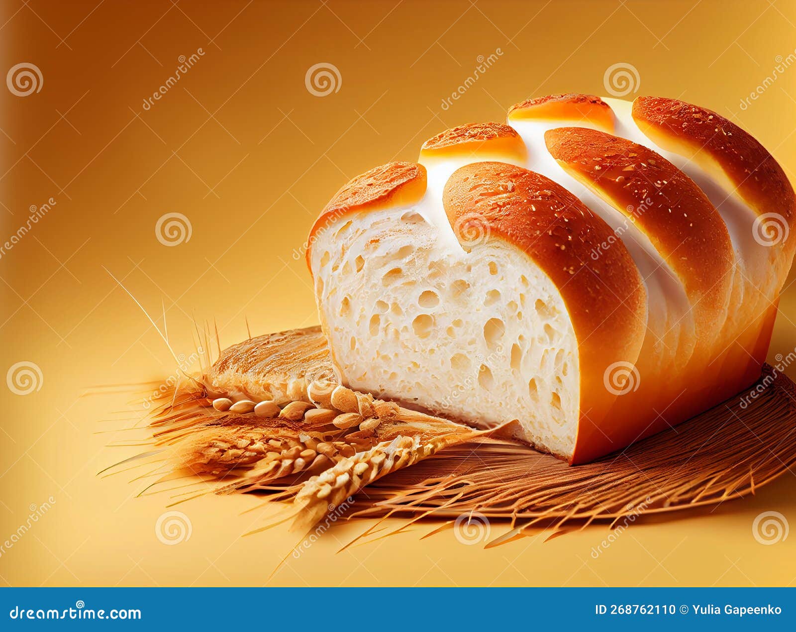 Beautiful Tasty Bread Ads. Illustration AI Generative Stock Photo - Image of fresh, bread: 268762110