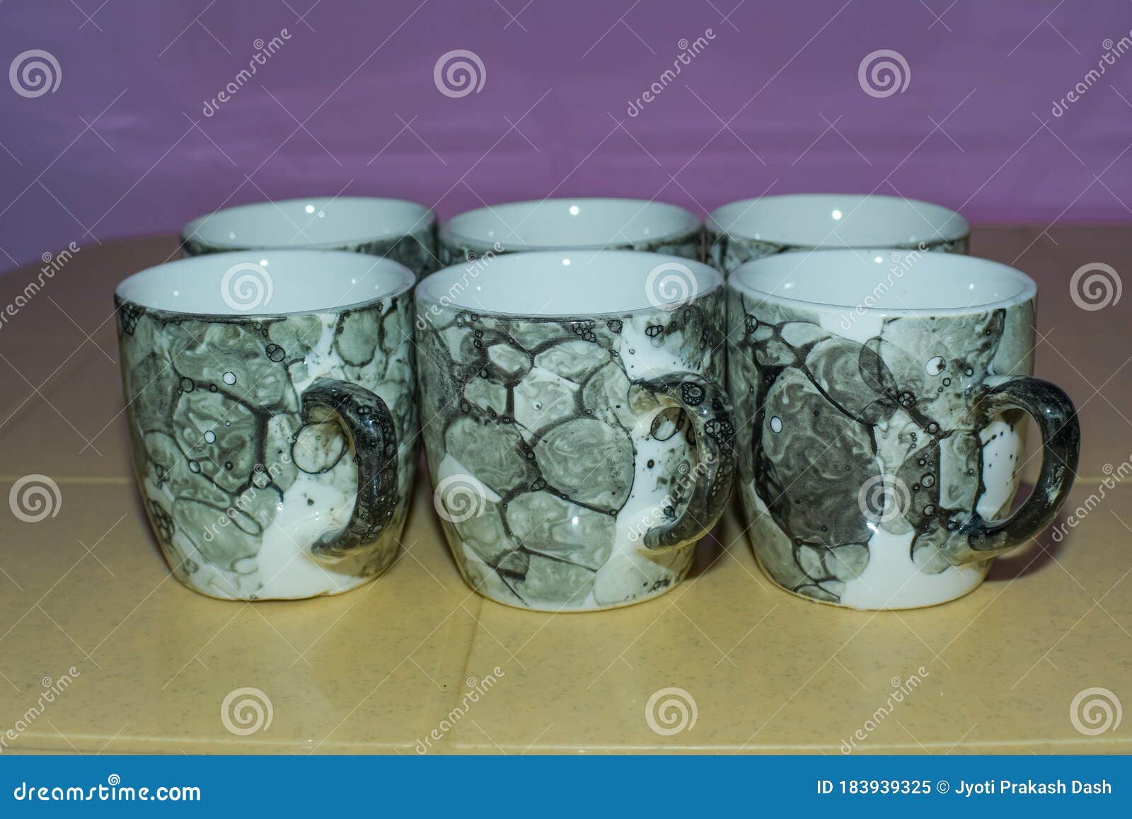 Beautiful Tea Cup Set on the Table. Stock Image - Image of drum, iron ...