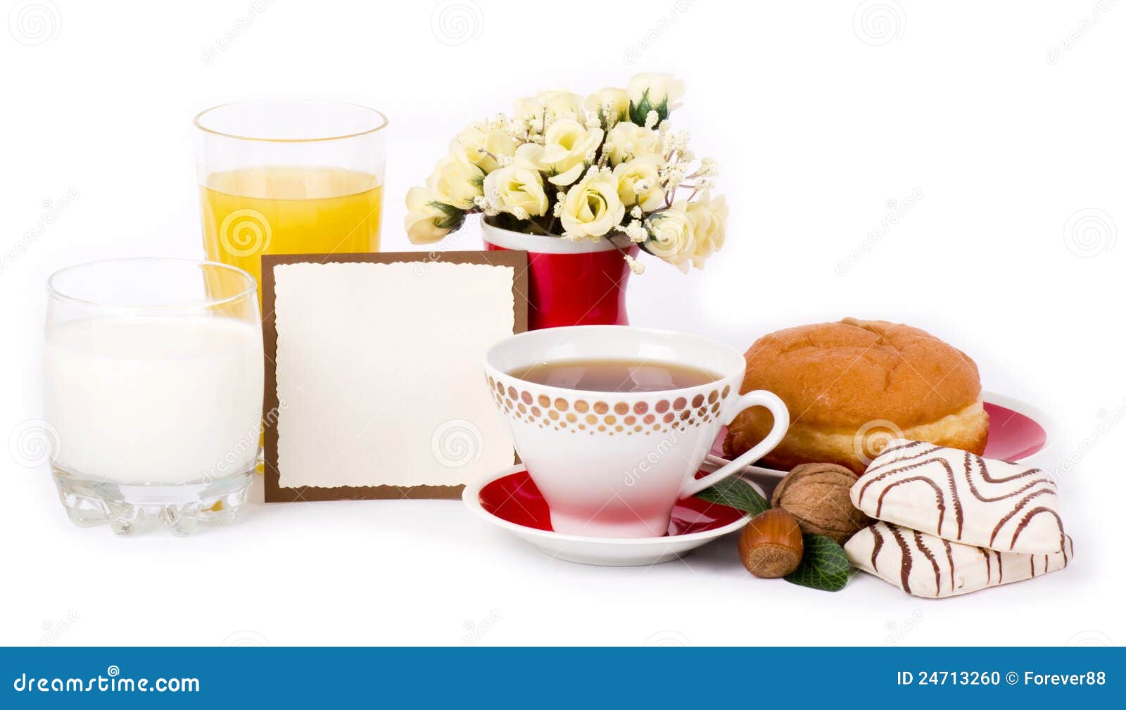 Beautiful Tea Set with Cupcakes Stock Photo - Image of cake, drink ...