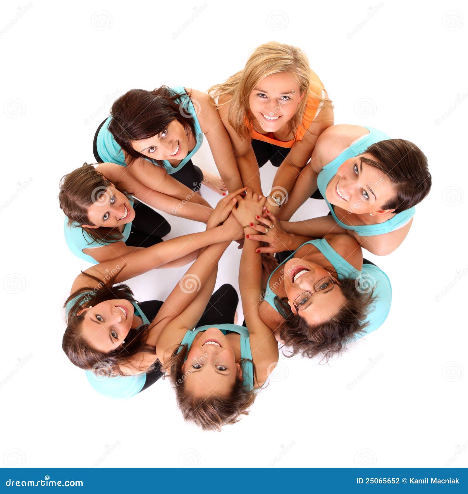 Beautiful team stock photo. Image of pretty, isolated - 25065652