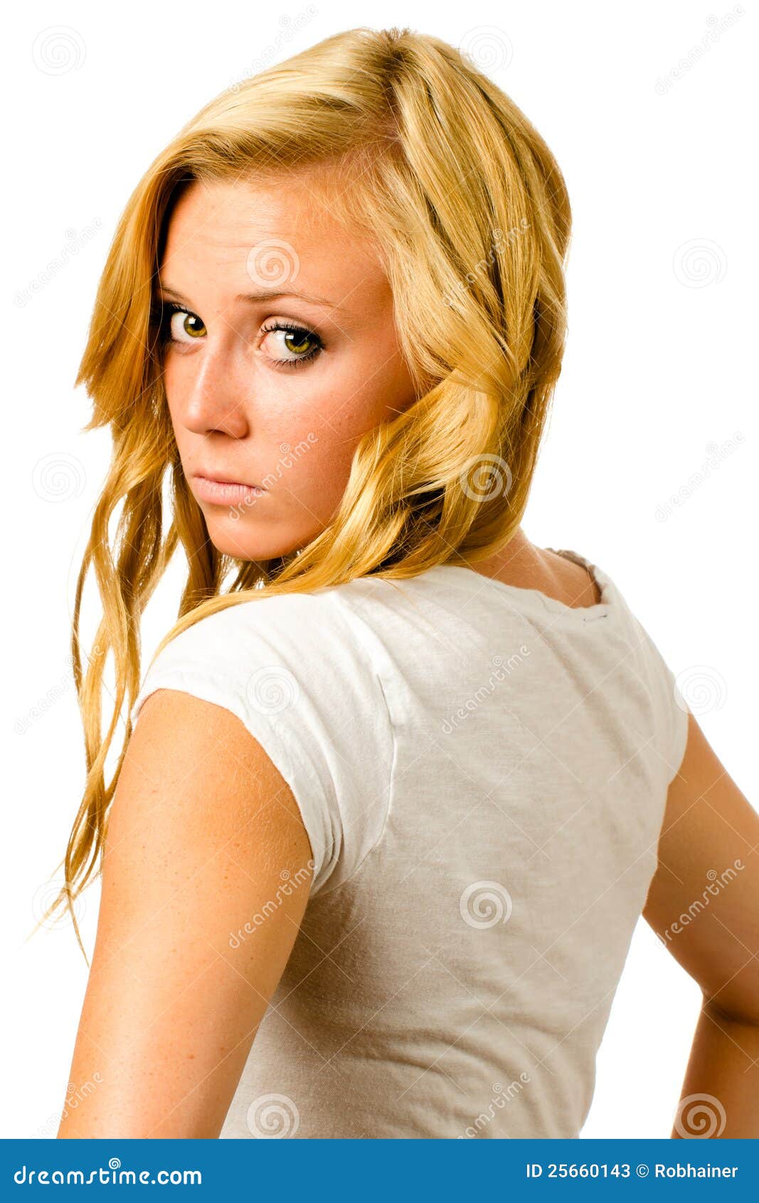 Beautiful Teenager with Serious Expression Stock Image - Image of girl ...