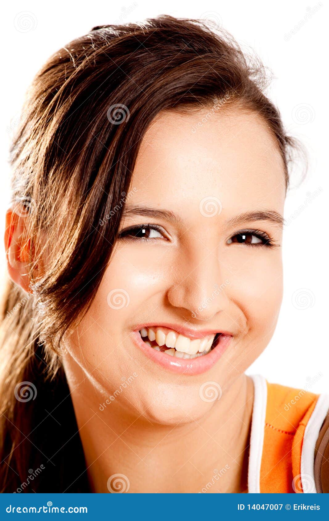 Beautiful teenager smiling stock image. Image of expressive - 14047007