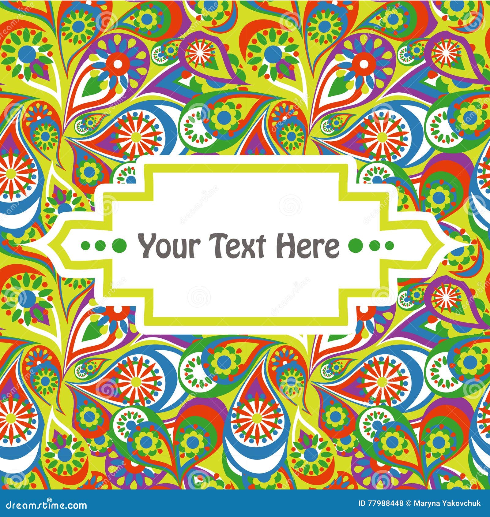 The beautiful template stock vector. Illustration of card - 77988448