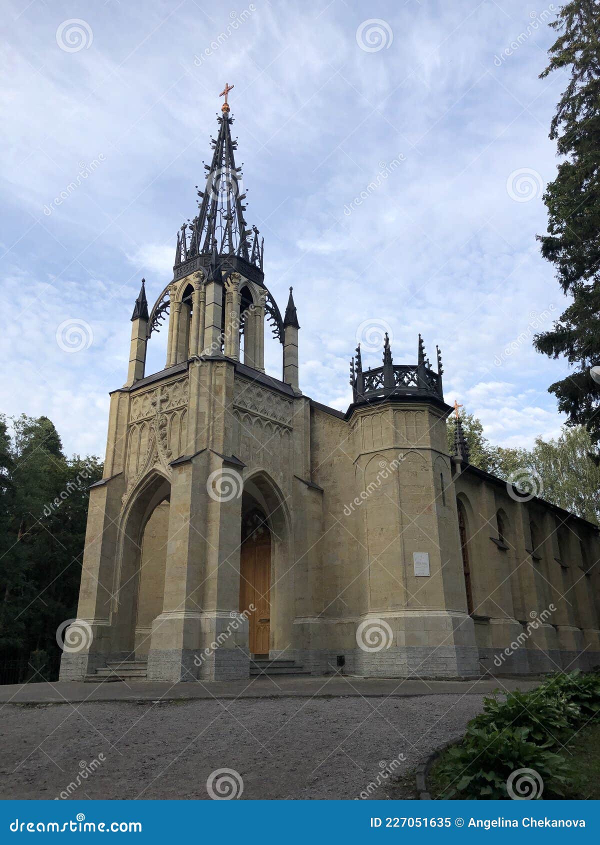 Beautiful Temple in Gothic Style Stock Image - Image of catholics ...