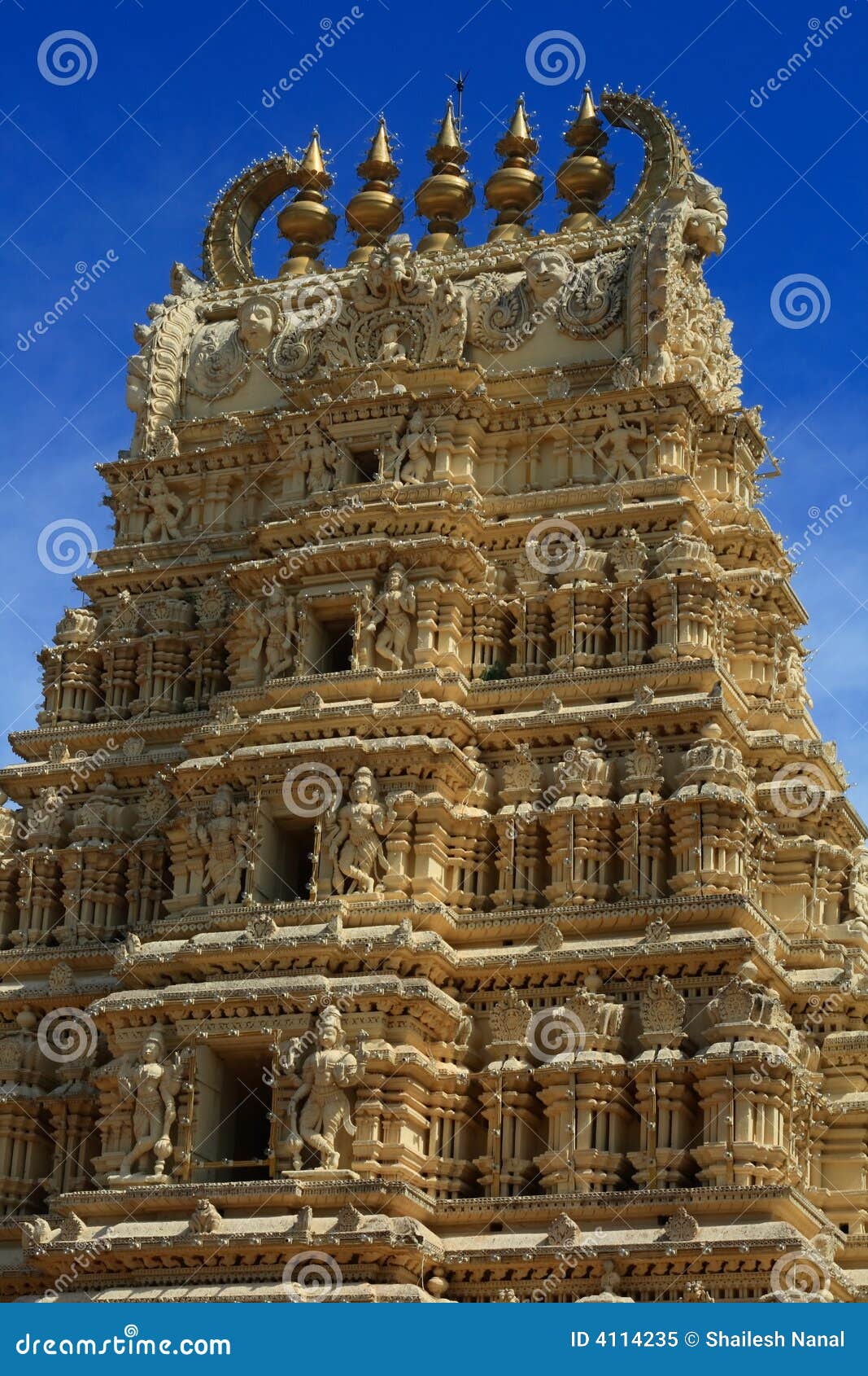 Beautiful Temple Top-II stock image. Image of beautiful - 4114235
