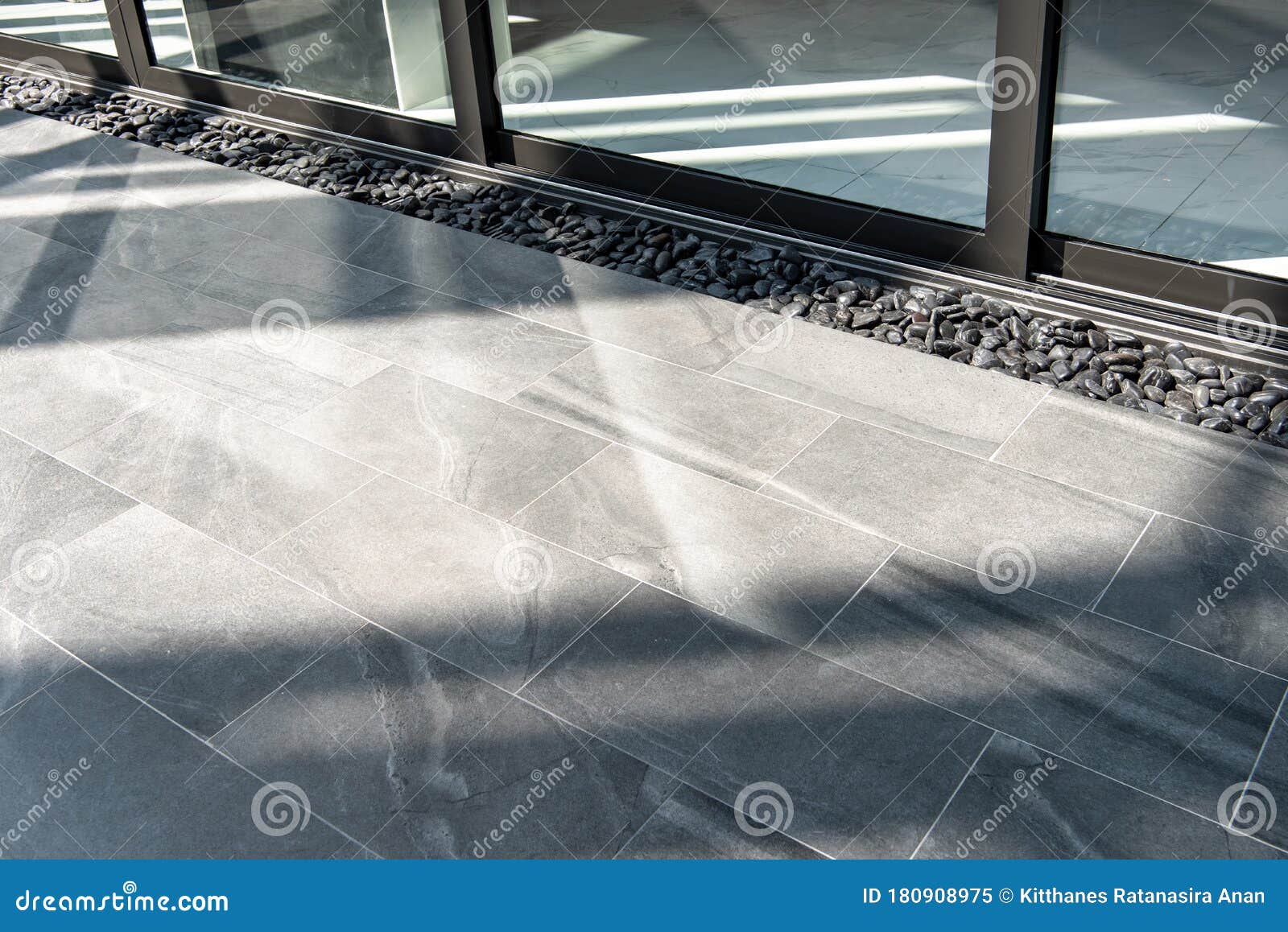 Beautiful Terrace, Grey Floor Tile Outdoor Stock Image - Image of brick ...