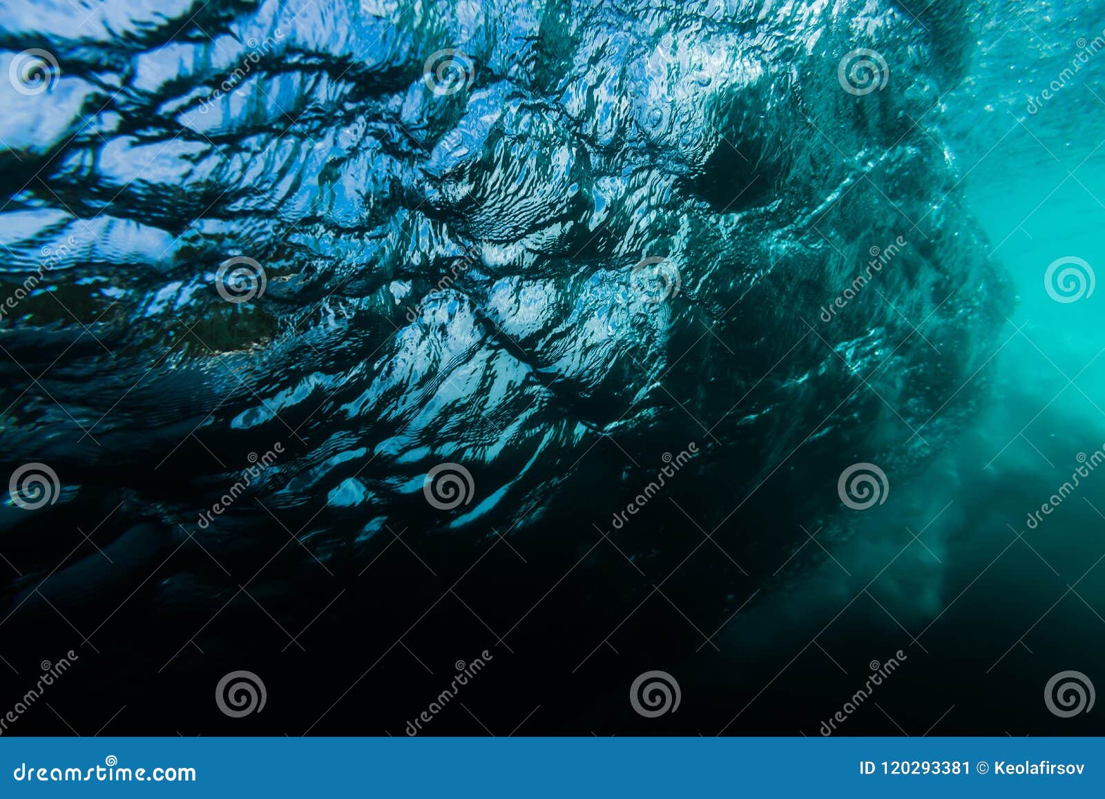 Beautiful Texture of Barrel Wave is Underwater. Stock Image - Image of ...