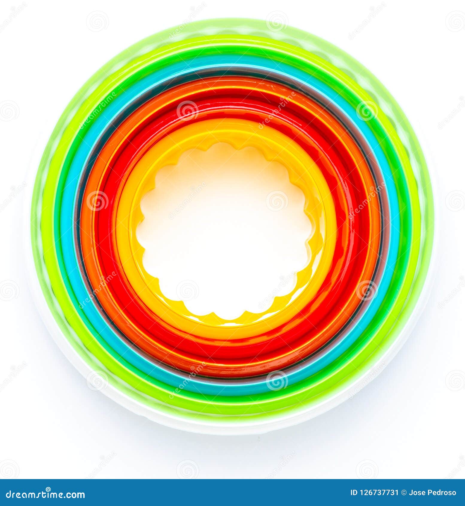 Beautiful Texture with Concentric Circles with the Colors of the ...