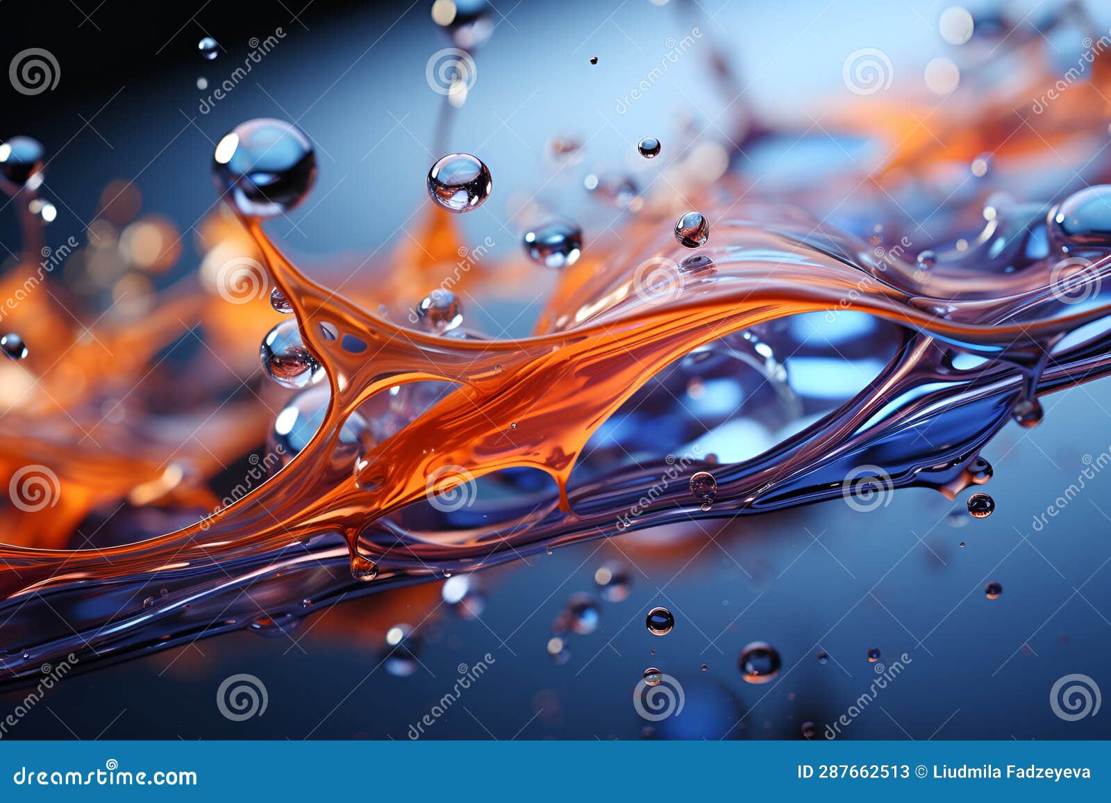 Beautiful Texture of Liquid Bubbles. Abstract Pattern Background ...